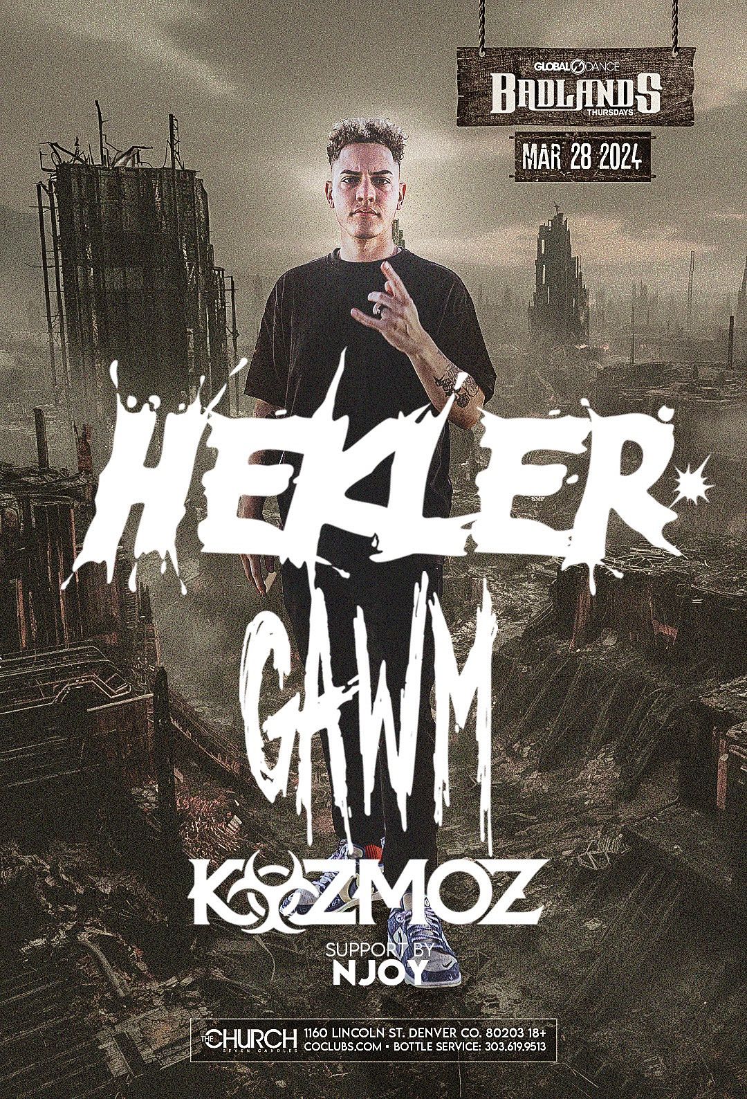 Hekler - *NEW DATE* Tickets at The Church Nightclub in Denver by The ...