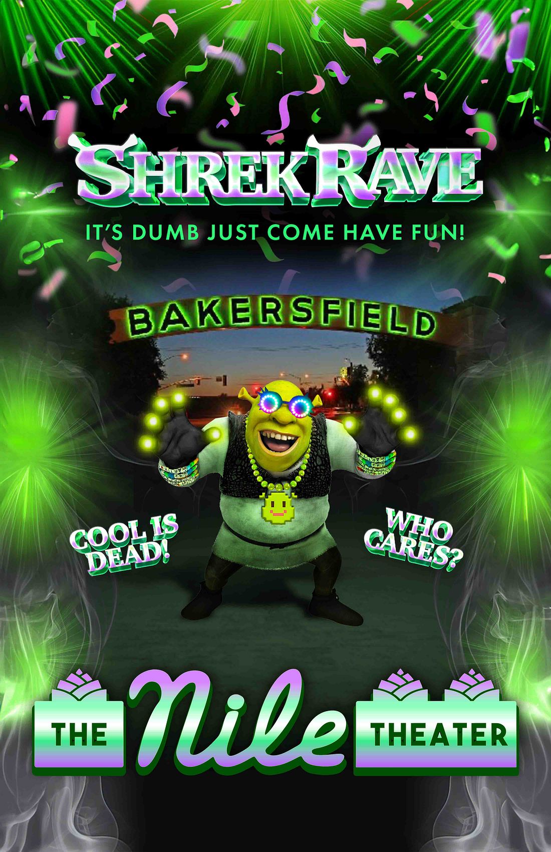 SHREK RAVE Tickets at The Nile Theater in Bakersfield by The Nile ...