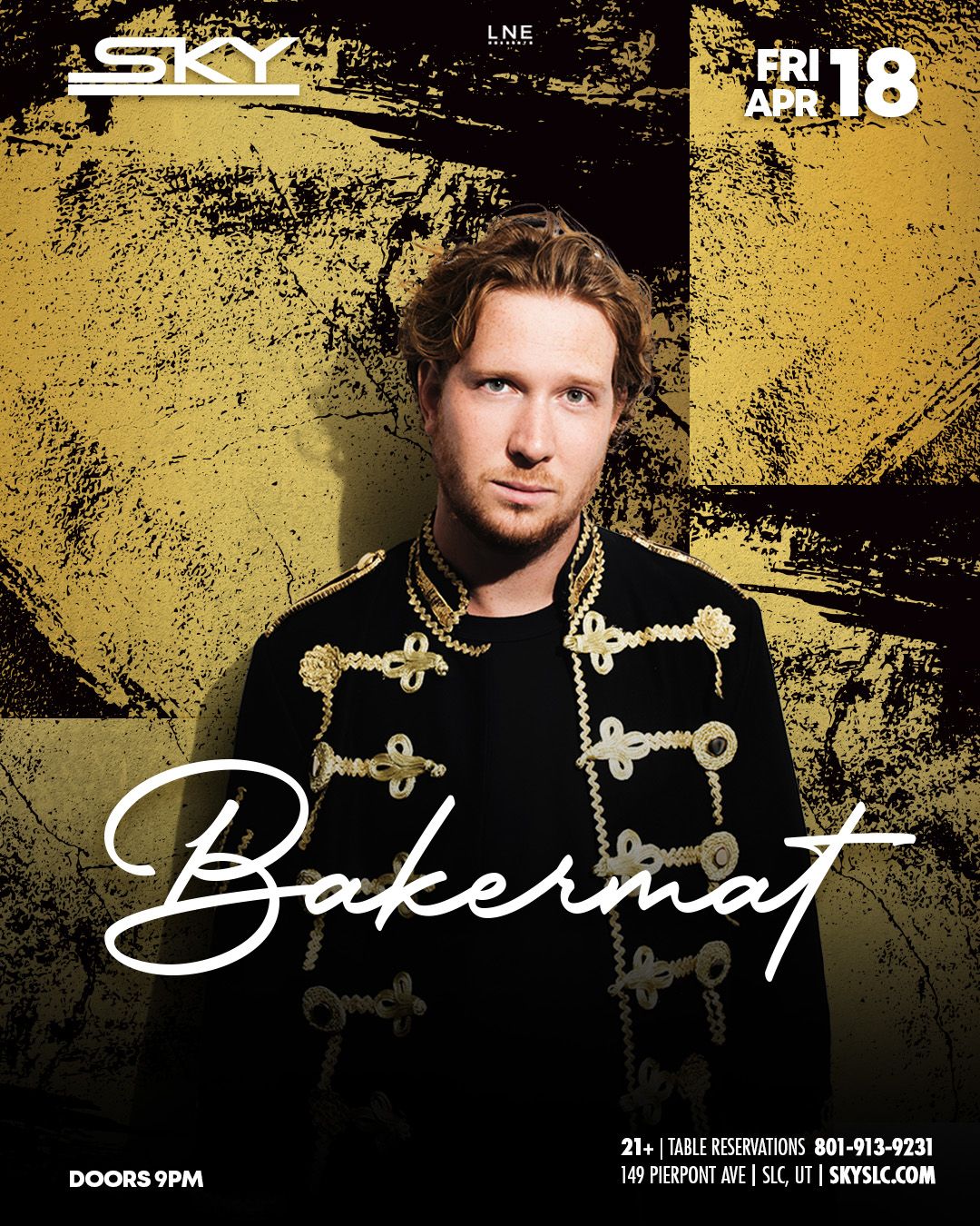 BAKERMAT at SKY Tickets at Sky SLC in Salt Lake City by SKY SLC | Tixr