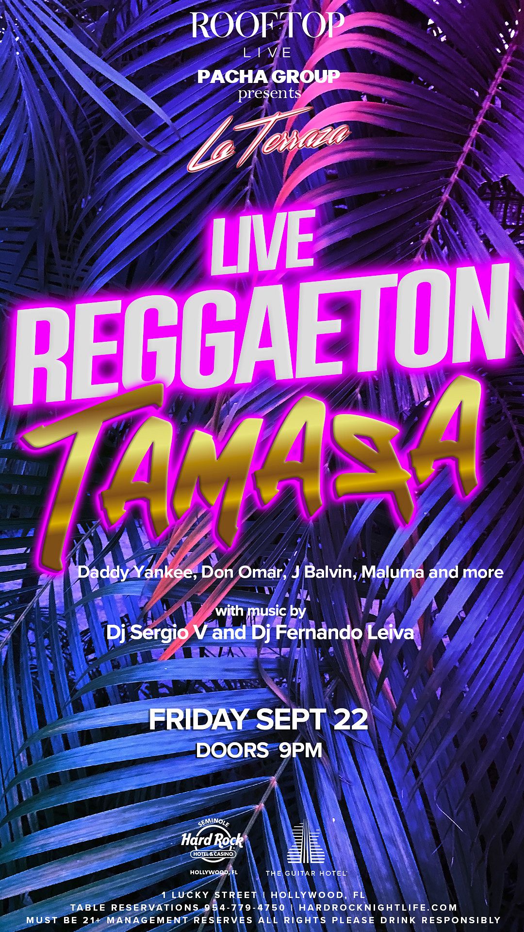 LIVE REGGAETON TAMASA Tickets at Rooftop Live in Hollywood by Rooftop ...