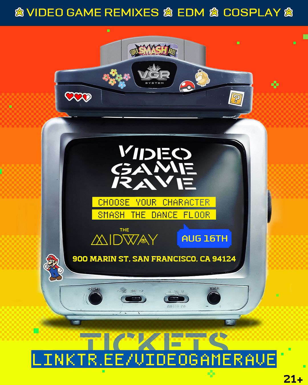 Video Game Rave Tickets at The Midway in San Francisco by The Midway SF ...