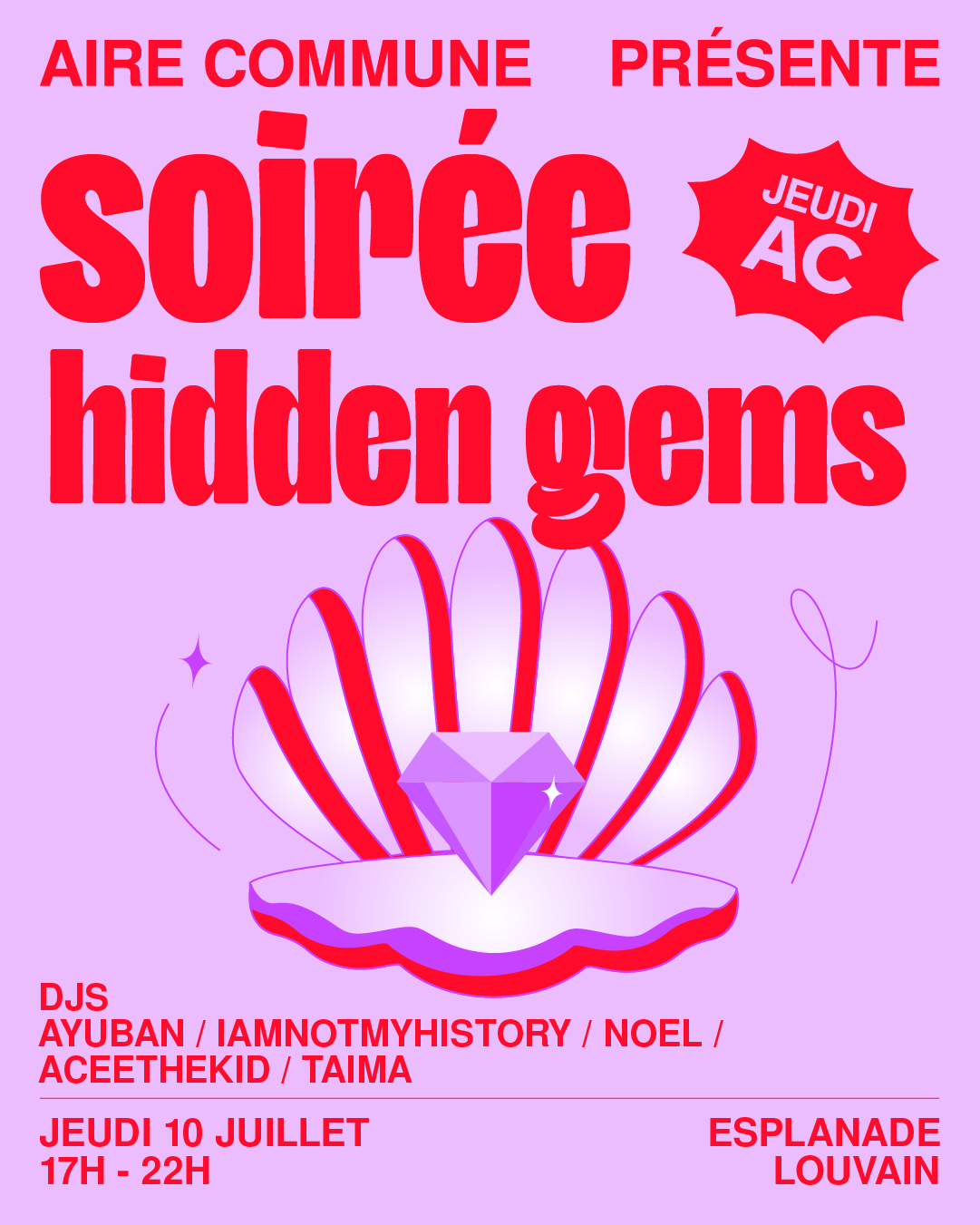 Soirée Hidden Gems Tickets at Esplanade Louvain in Montreal by Aire Commune | Tixr