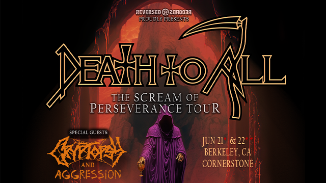 DEATH TO ALL "The Sound Of Perseverance" | Night 2 Tickets at ...