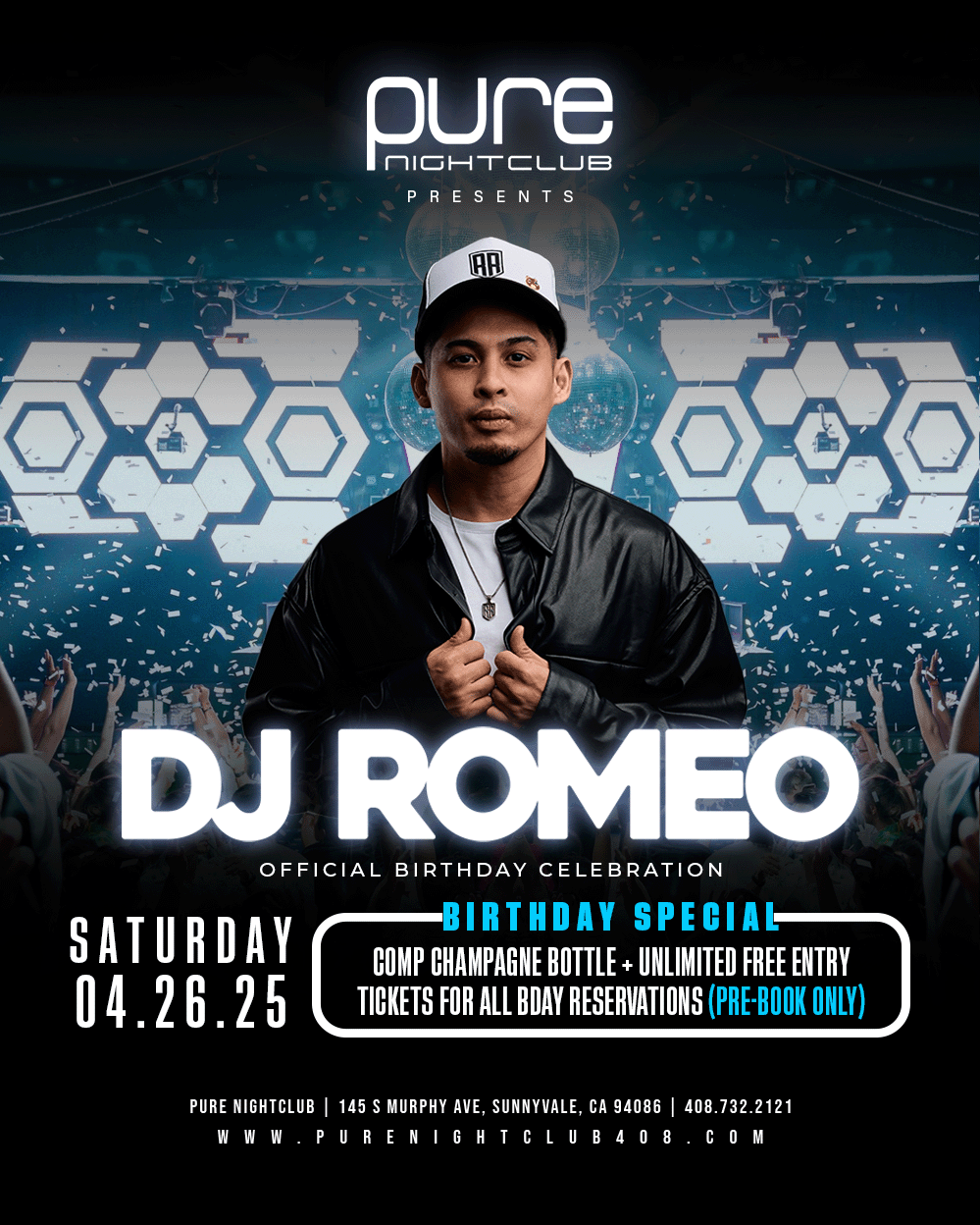 DJ Romeo Tickets at Pure Nightclub in Sunnyvale by Pure Nightclub | Tixr