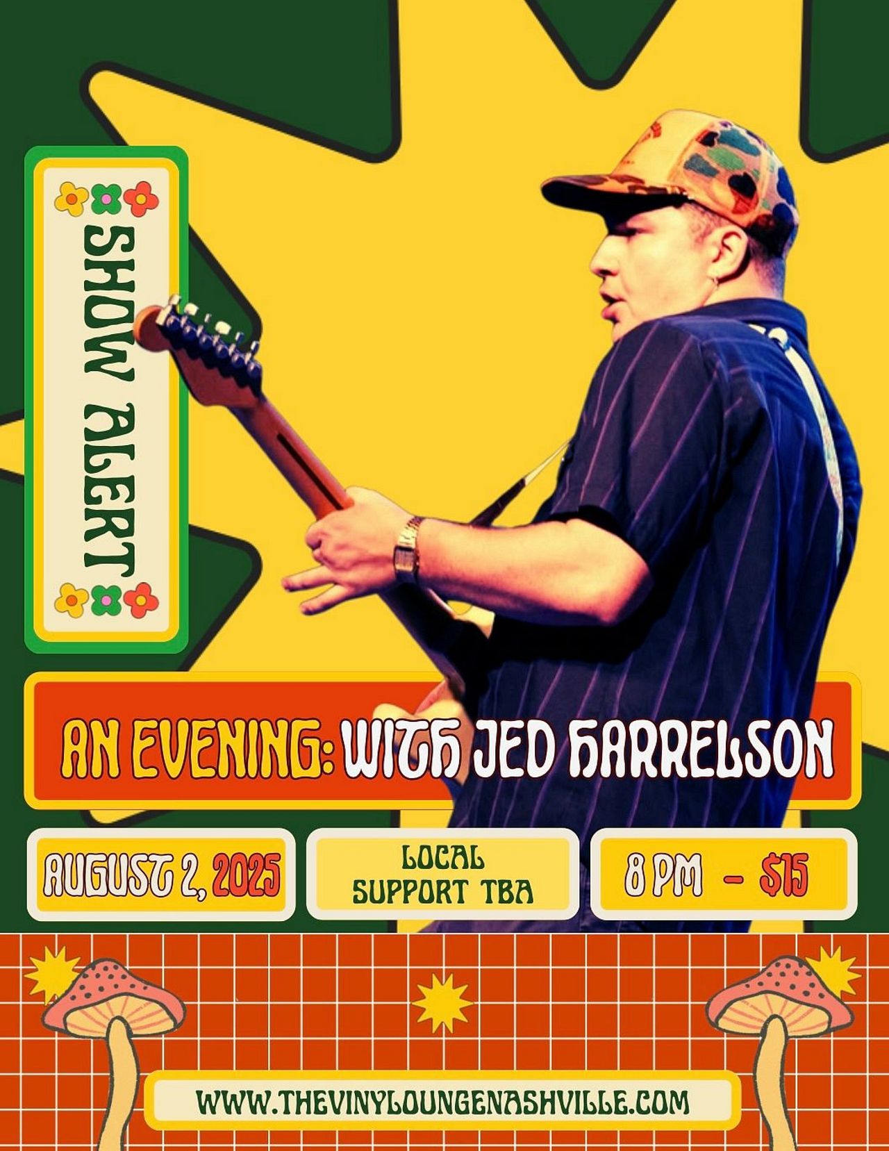 An Evening With Jed Harrelson Tickets at The Vinyl Lounge in Nashville ...