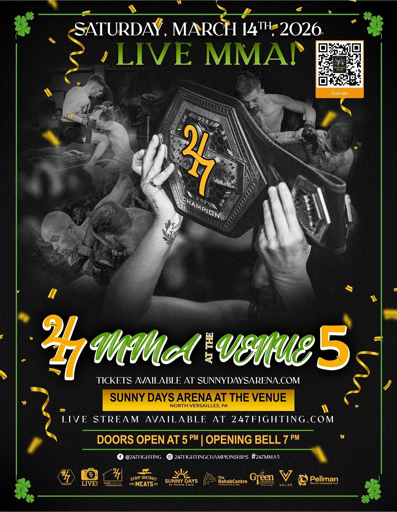 247 MMA at the Venue 5 Tickets at Sunny Days Arena at the Venue ...