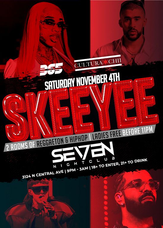 SKEEYEE - REGGAETON & HIPHOP PARTY (18+) Tickets at Seven Nightclub ...