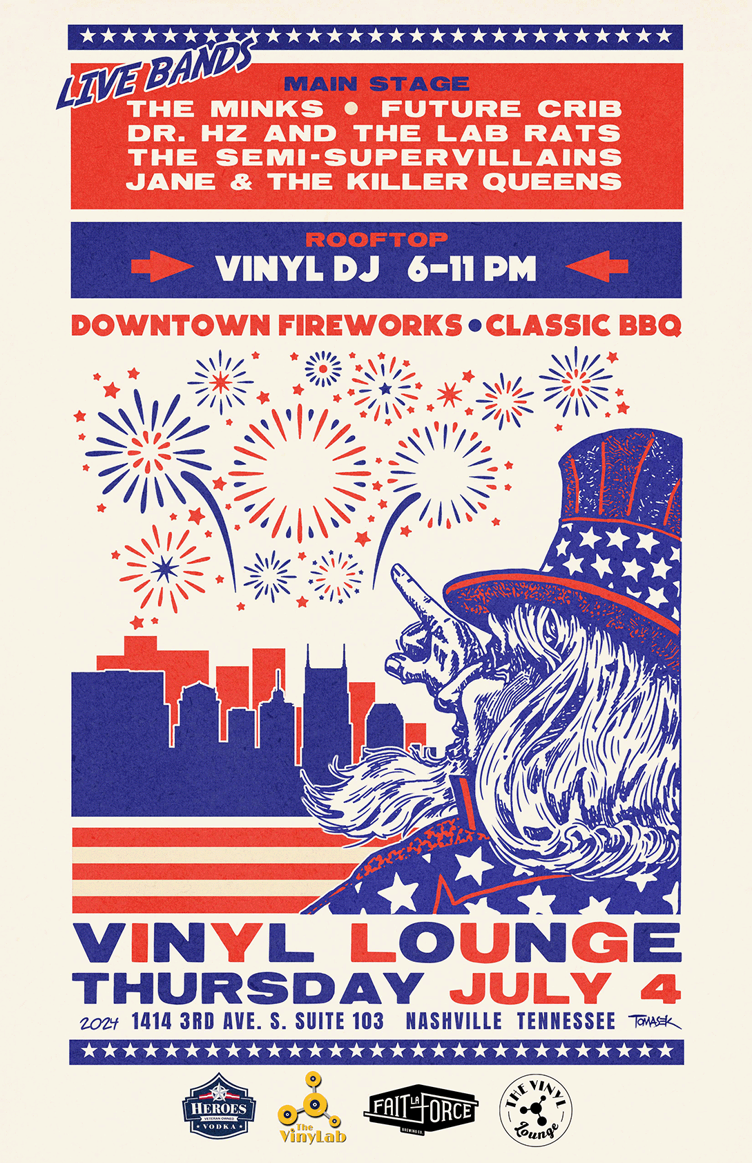 July 4th Celebration Tickets at The Vinyl Lounge in Nashville by The ...