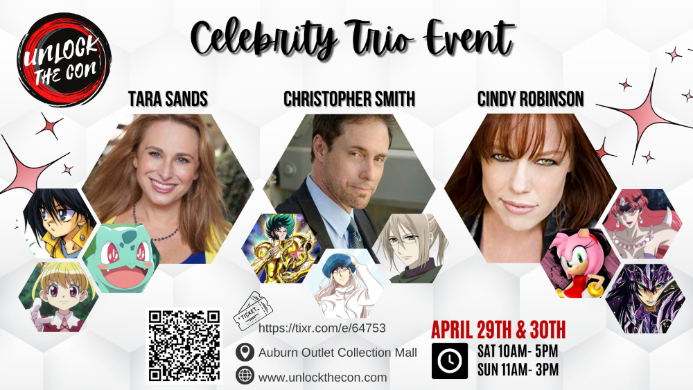 Unlock The Con: Celebrity Trio Event! Tickets at Auburn Outlet Mall in ...