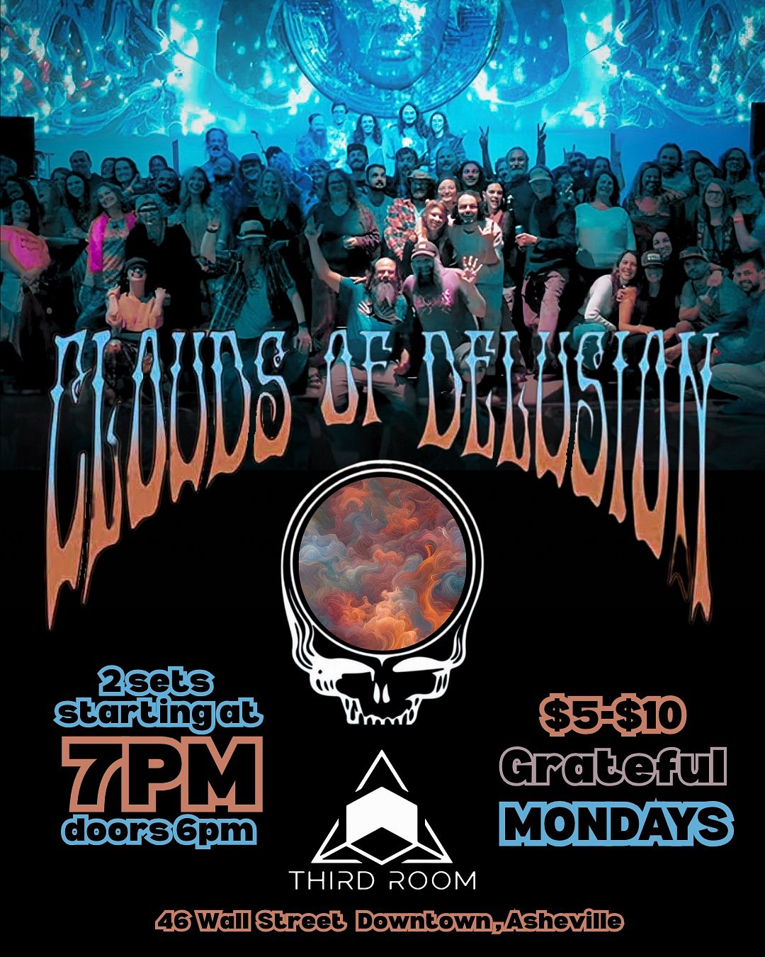 Grateful Dead MONDAZE with Clouds of Delusion Tickets at Third Room in ...