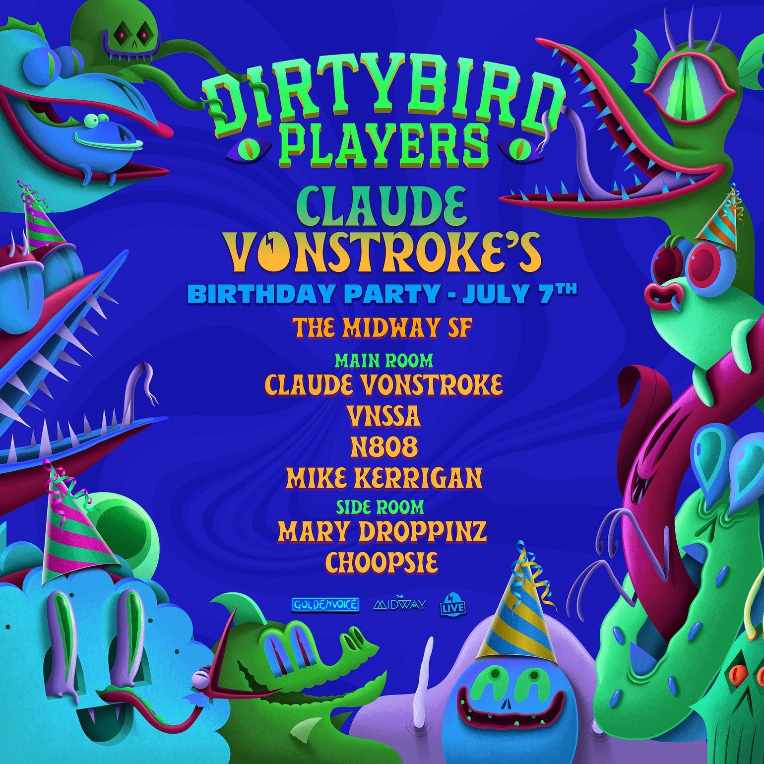 DIRTYBIRD PLAYERS Tickets at The Midway in San Francisco by The Midway ...