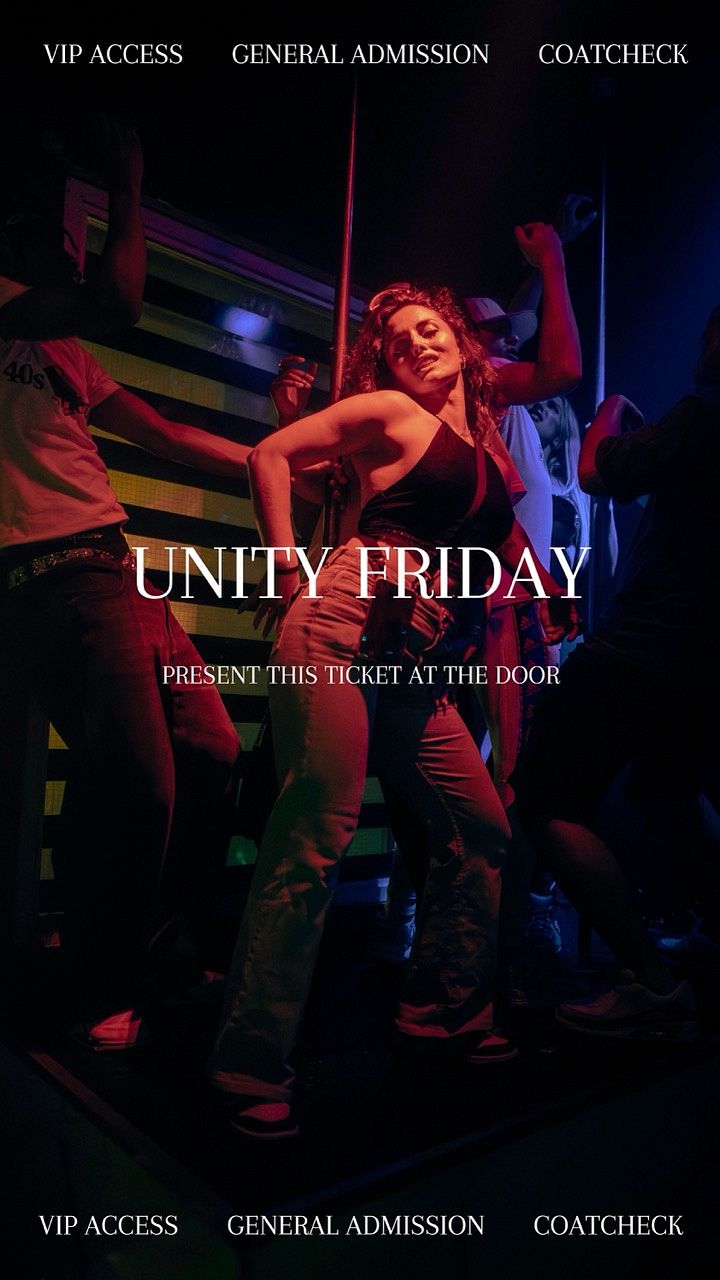 Unity - Friday Tickets at Club Unity in Montréal by Club Unity | Tixr