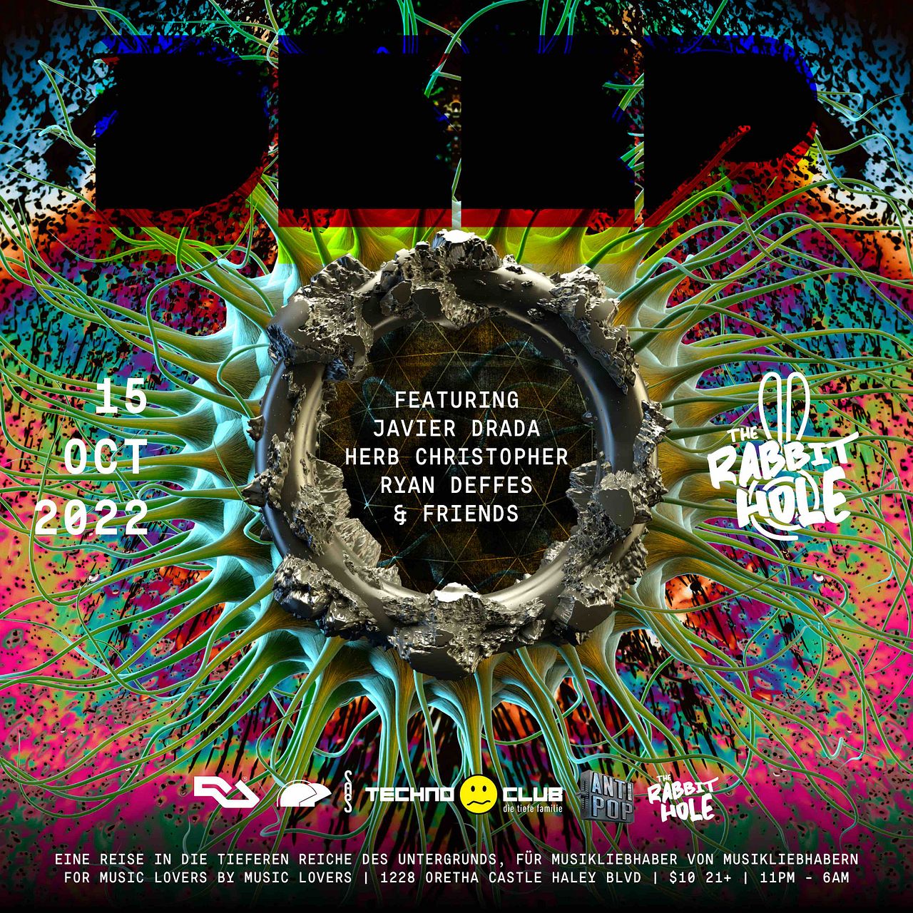 Techno Club: DEEP Tickets at The Rabbit Hole in New Orleans by The ...