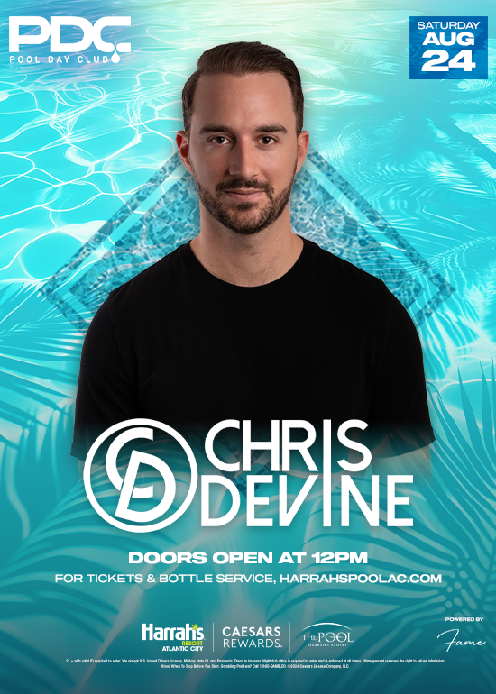 CHRIS DEVINE at The Pool Day Club Tickets at The Pool at Harrah's Resort Atlantic City in ...