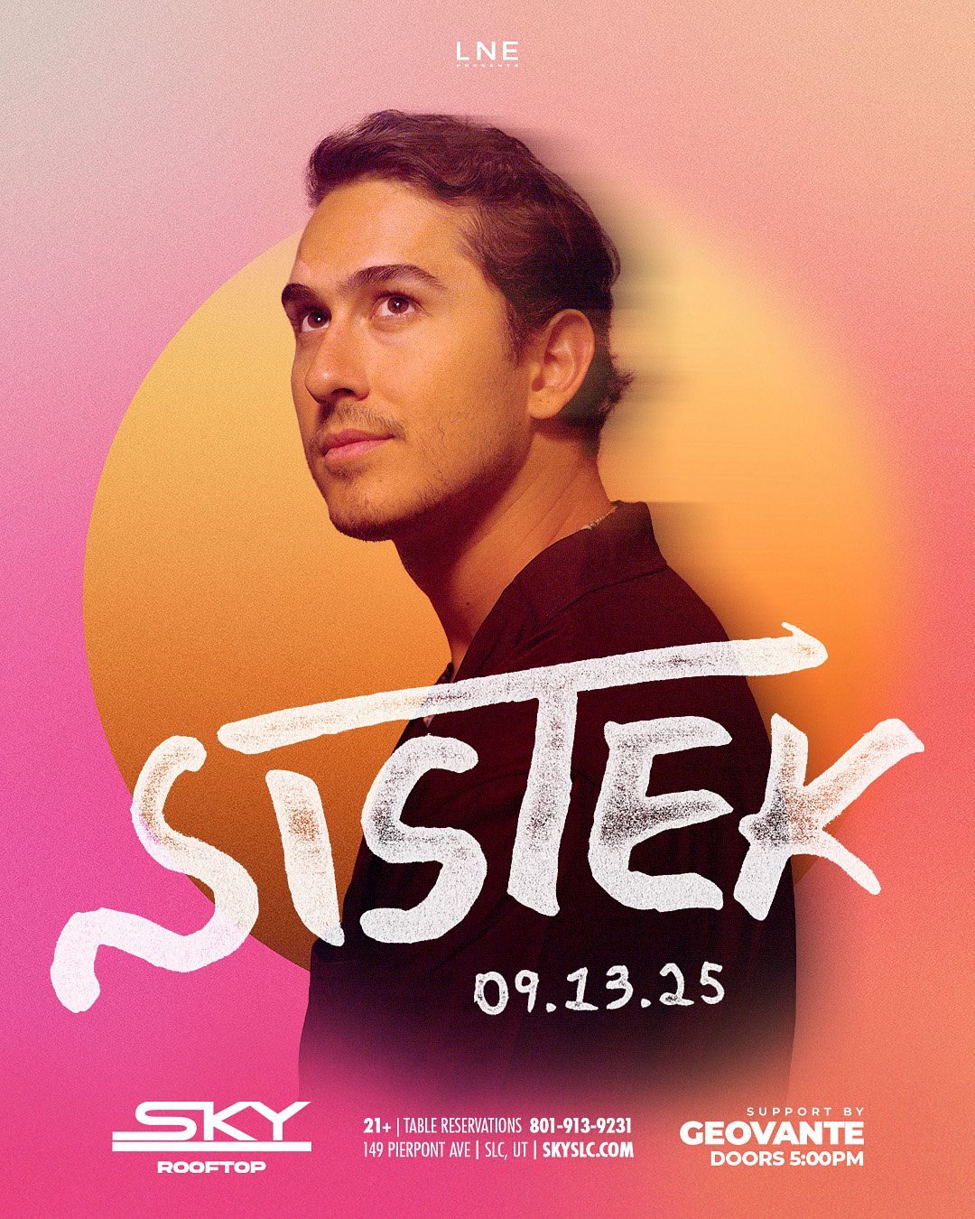 SISTEK on SKY ROOFTOP Tickets at Sky SLC in Salt Lake City by SKY SLC | Tixr
