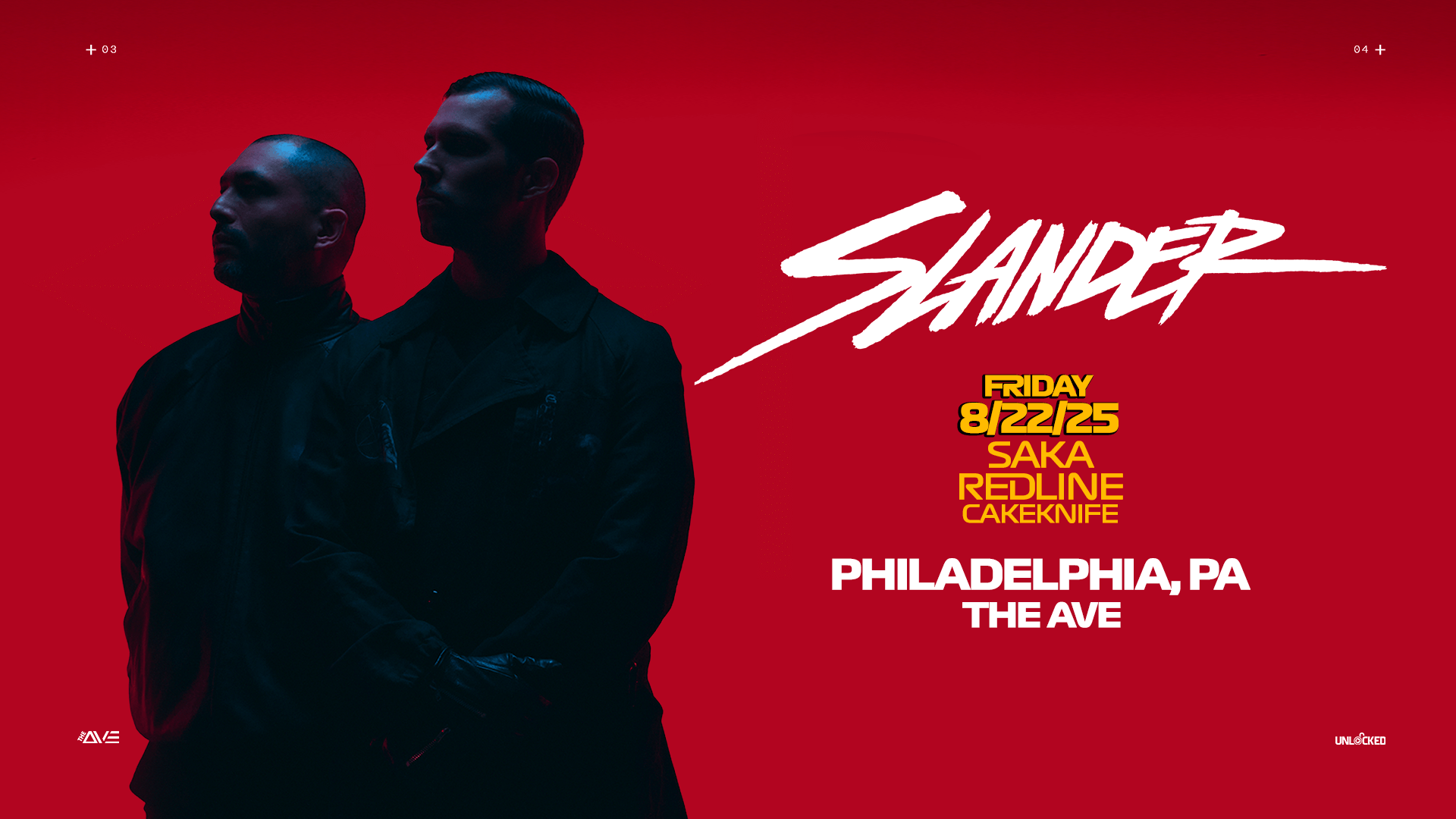 Slander - Night 1 Tickets at The Ave Live in Philadelphia by Unlocked ...
