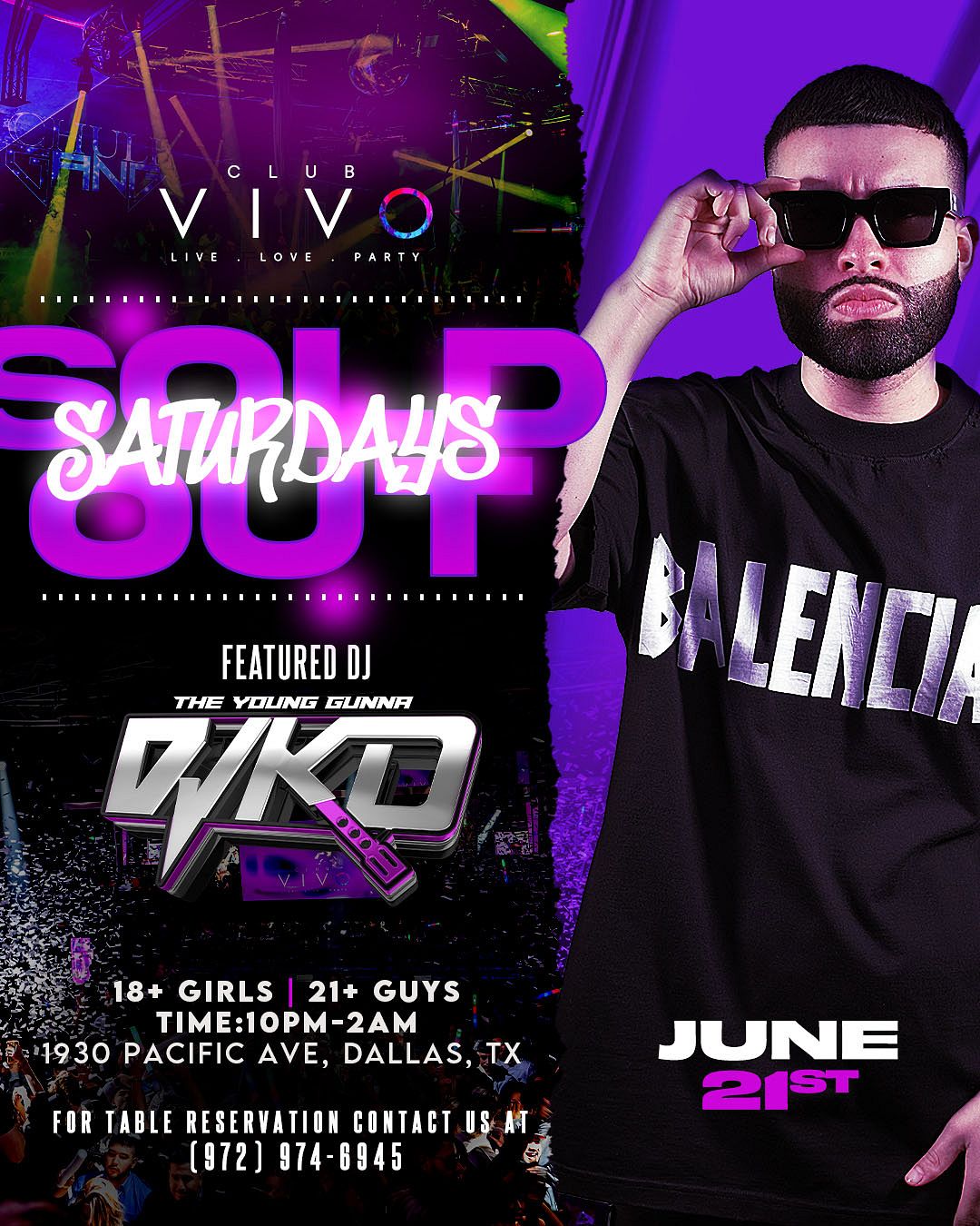 Sold Out Saturday - DJ KD Tickets at Club VIVO in Dallas by Club Vivo ...