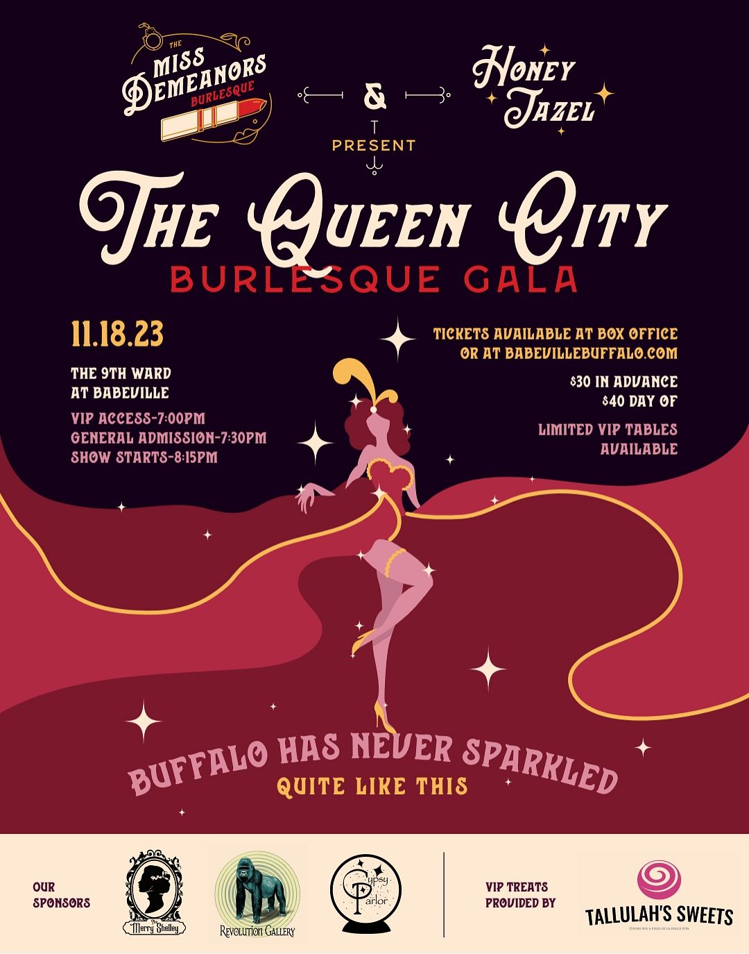 The Queen City Burlesque Gala Tickets at The 9th Ward in Buffalo by ...