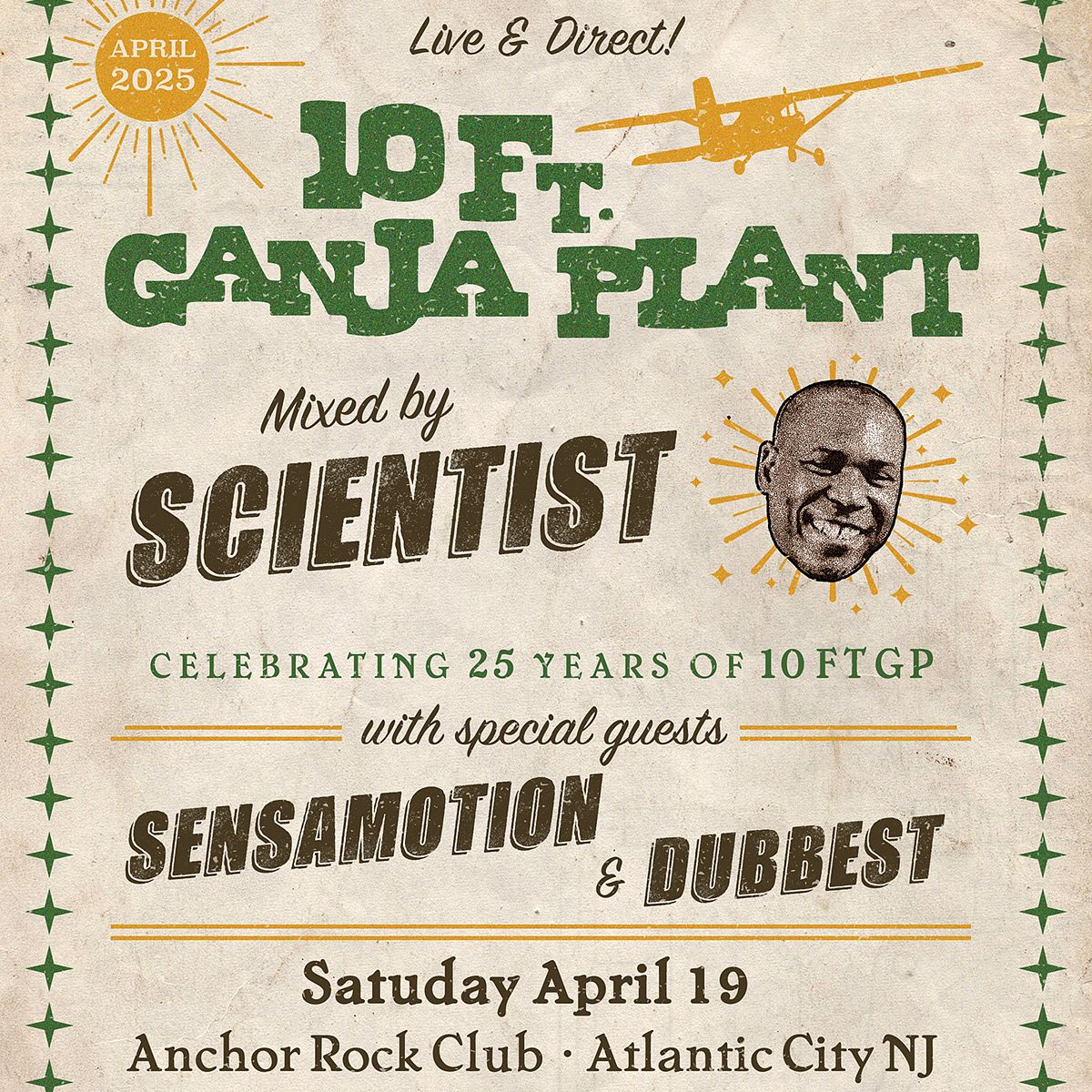 10 Ft. Ganja Plant Tickets at Anchor Rock Club in Atlantic City by ...