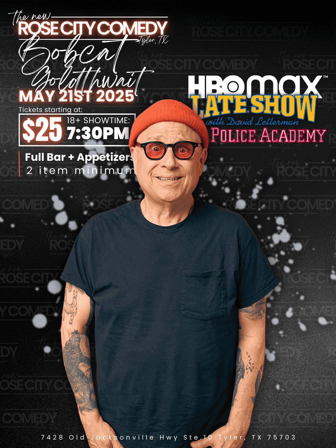 BOBCAT GOLDTHWAIT Tickets at Rose City Comedy in Tyler by Rose City ...
