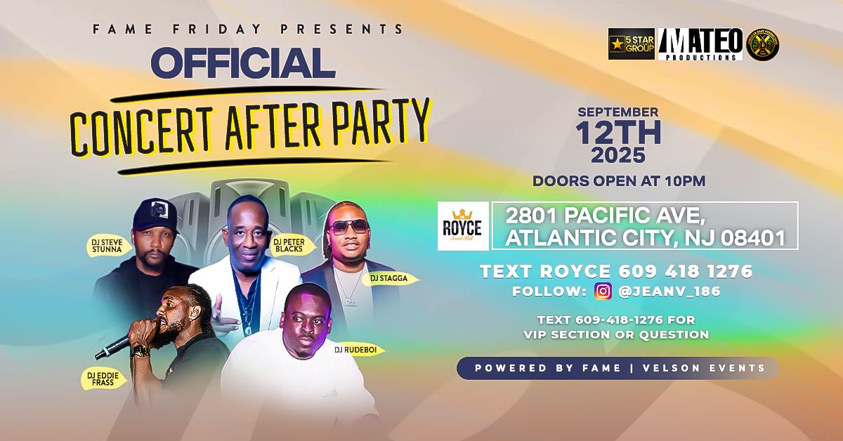 Official Concert After Party at The Royce Tickets at The Royce Social ...