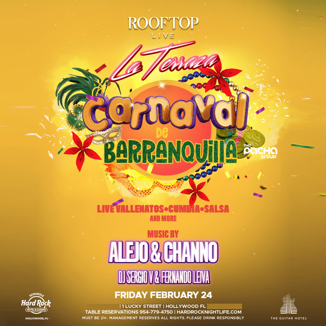 CARNAVAL PARTY DE BARRANQUILLA | Rooftop Live Tickets at Rooftop Live ...