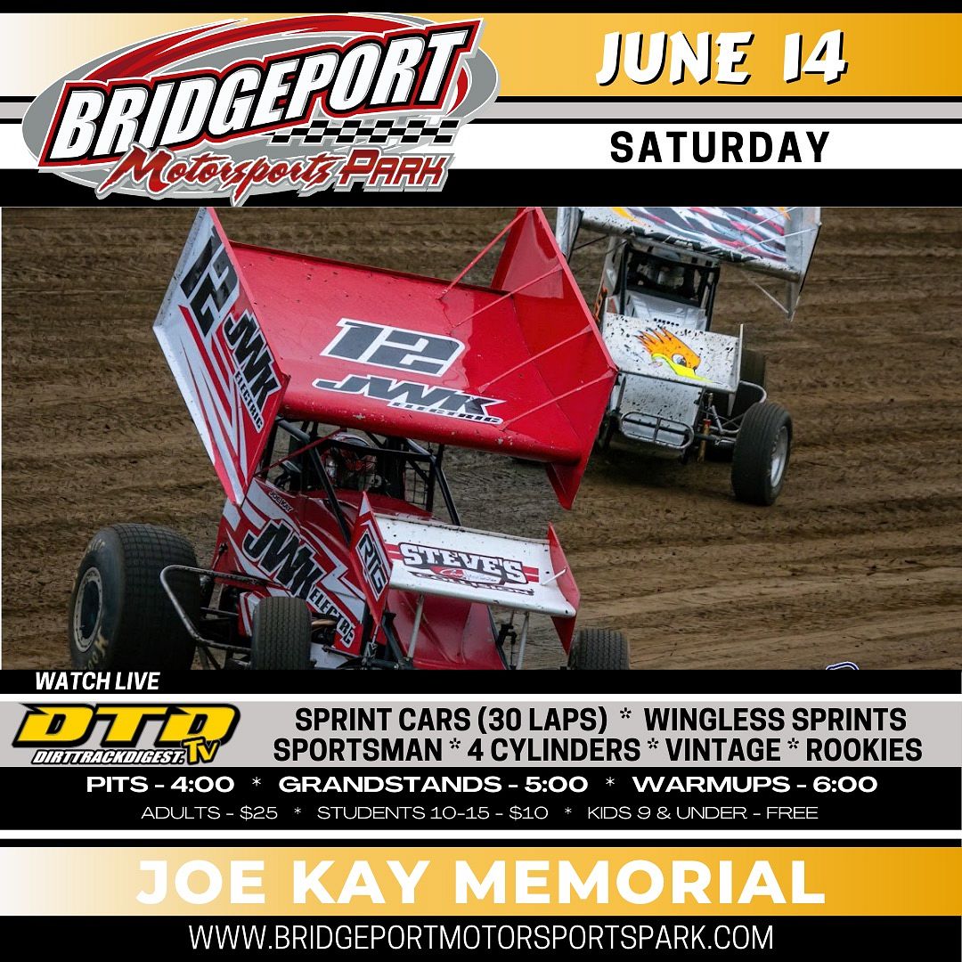 JOE KAY MEMORIAL - SATURDAY Tickets at Bridgeport Motorsports Park in ...