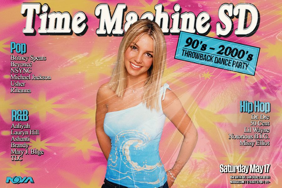 Time Machine: 90s-2000s Throwback Dance Party Tickets at Nova SD in San Diego by Nova SD | Tixr