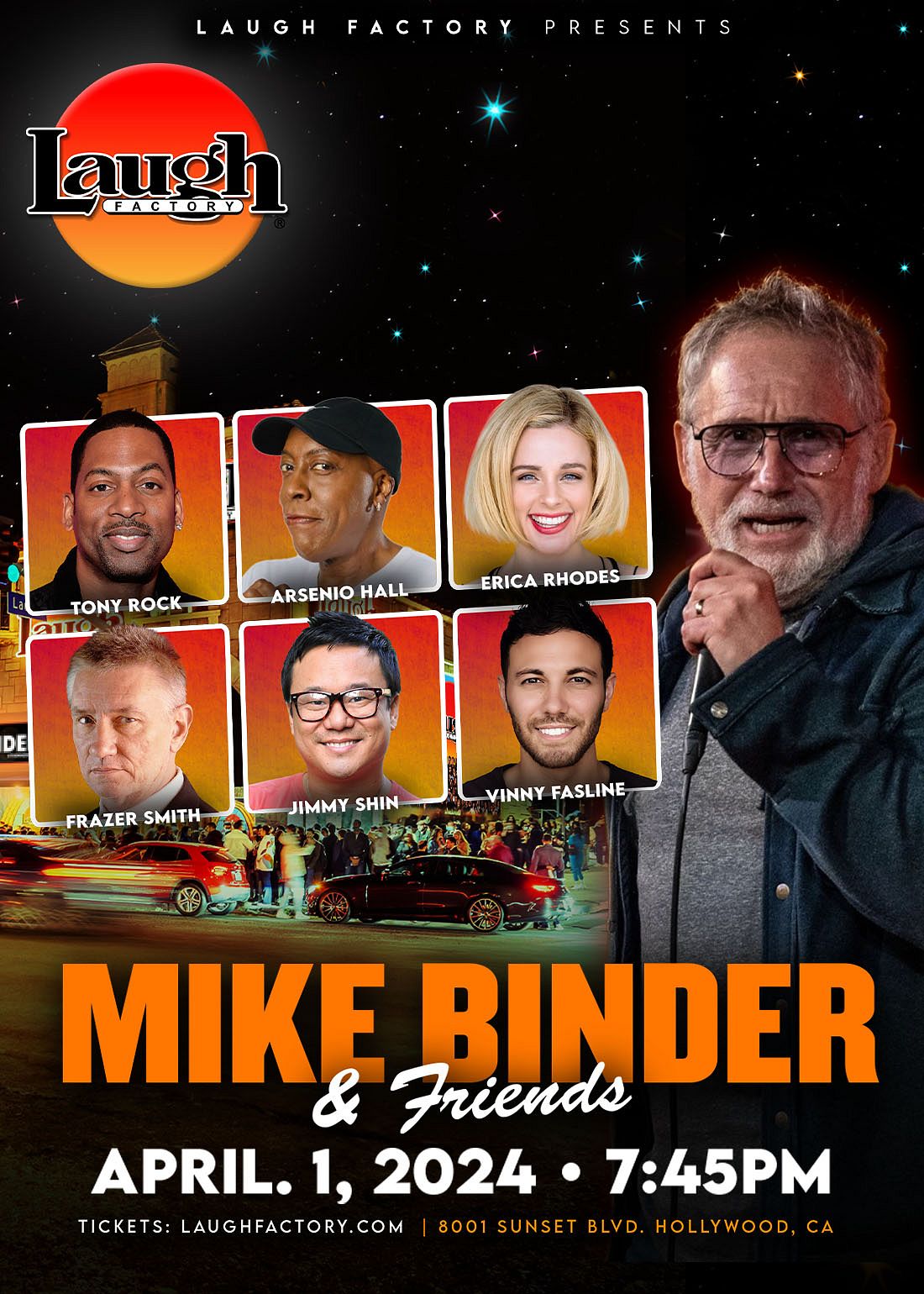 Mike Binder & Friends Tickets at Laugh Factory Hollywood in Los Angeles ...