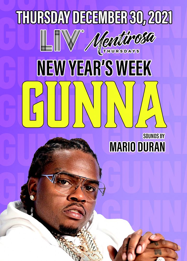 Gunna Tickets at LIV in Miami Beach by LIV | Tixr