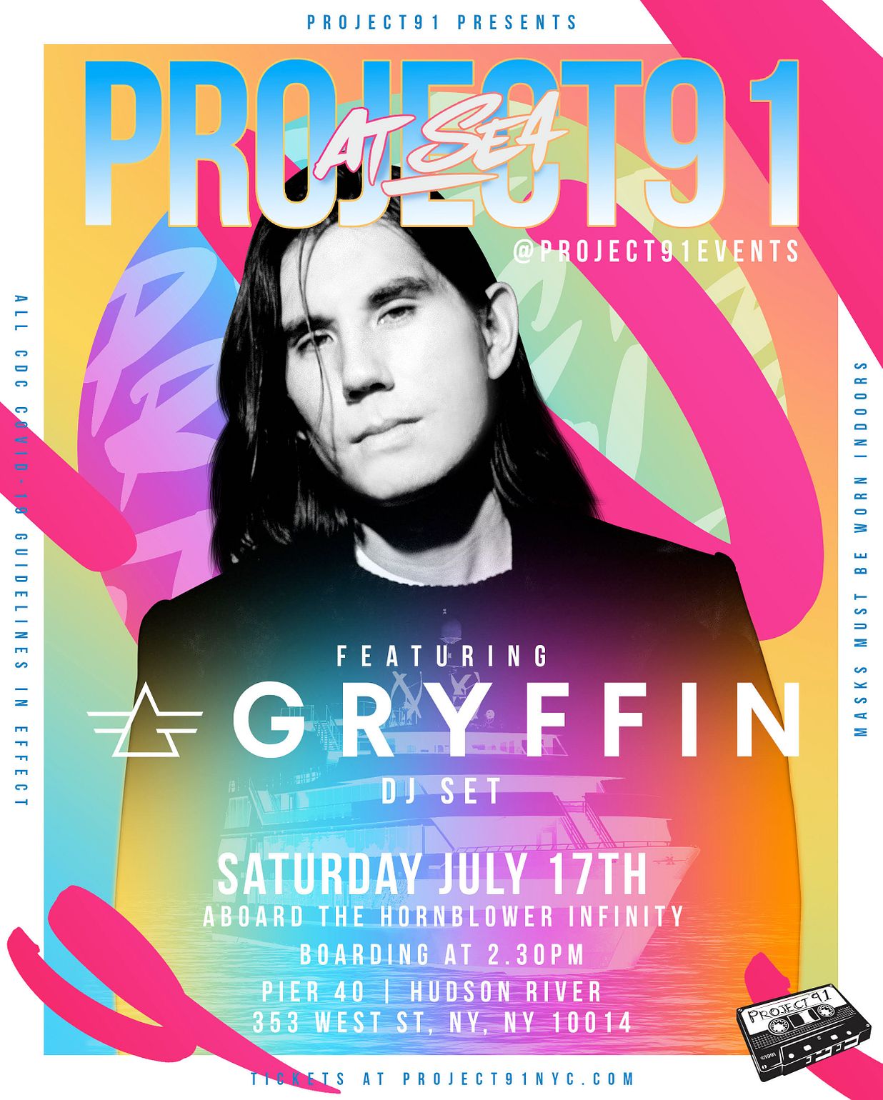PROJECT 91 AT SEA: GRYFFIN (DJ SET) Tickets at Hornblower Infinity Yacht -Pier 40 in New York by ...