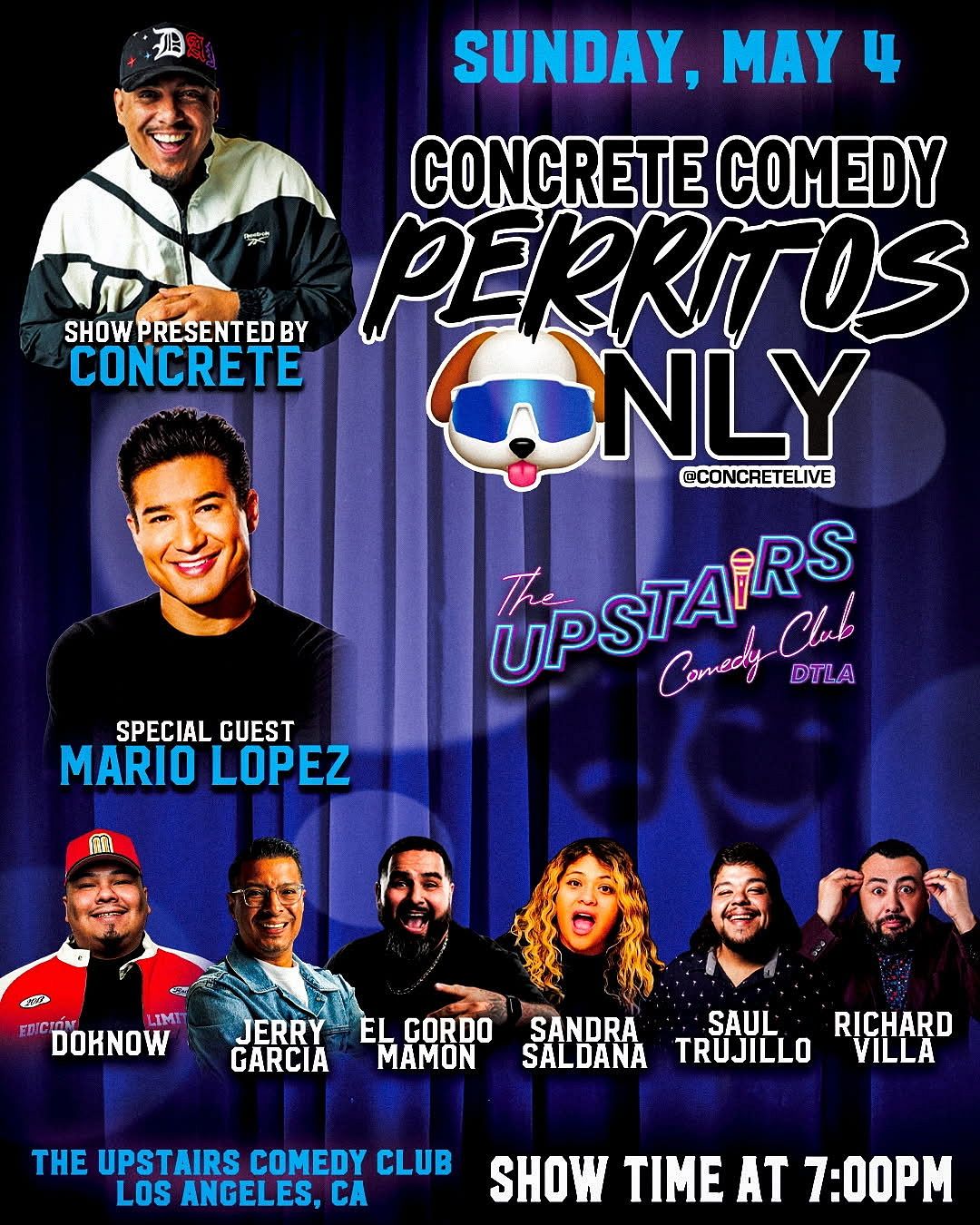 CONCRETE COMEDY: PERRITOS ONLY Tickets at The Upstairs in Los Angeles ...