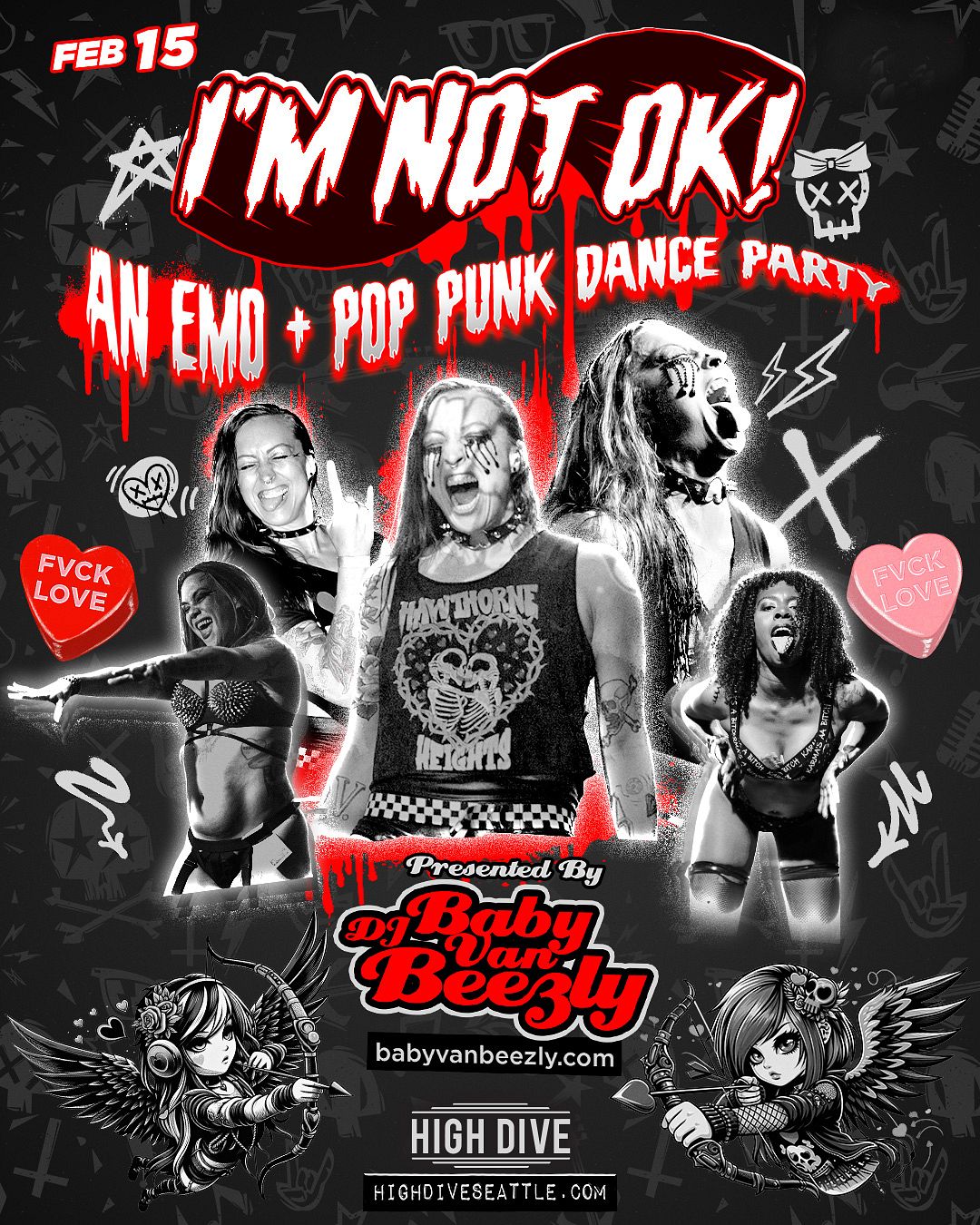 I'M NOT OKAY! An Emo and Pop Punk Anti-Valentines Party Tickets at High ...