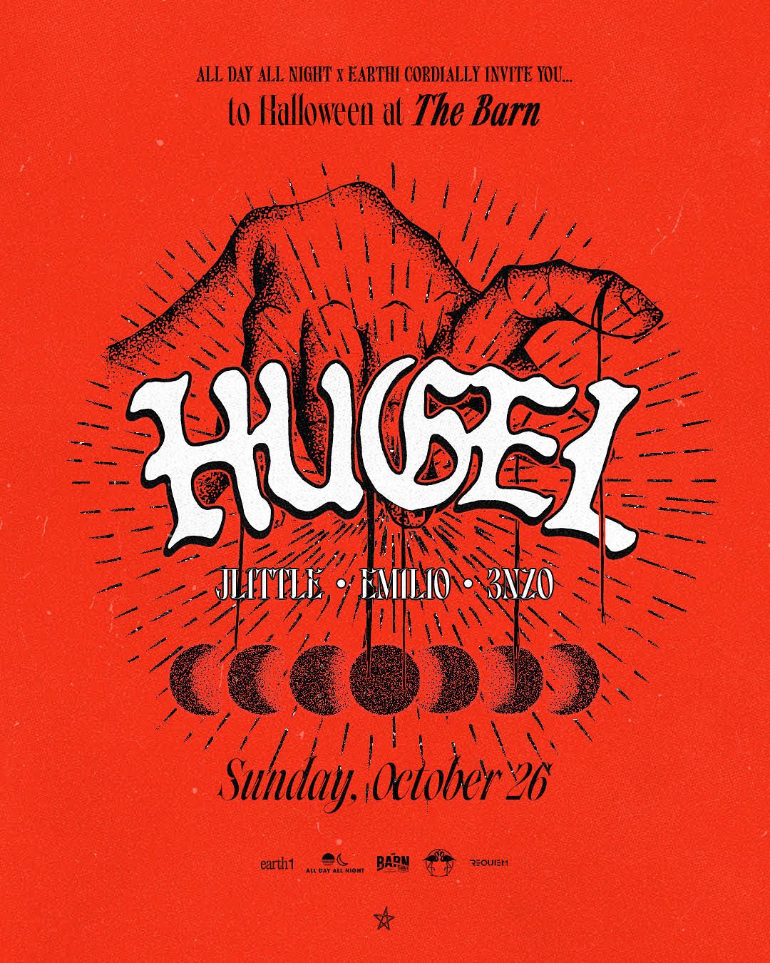 HUGEL | Halloween Sunset Party at The Barn Tickets at The Barn in West ...