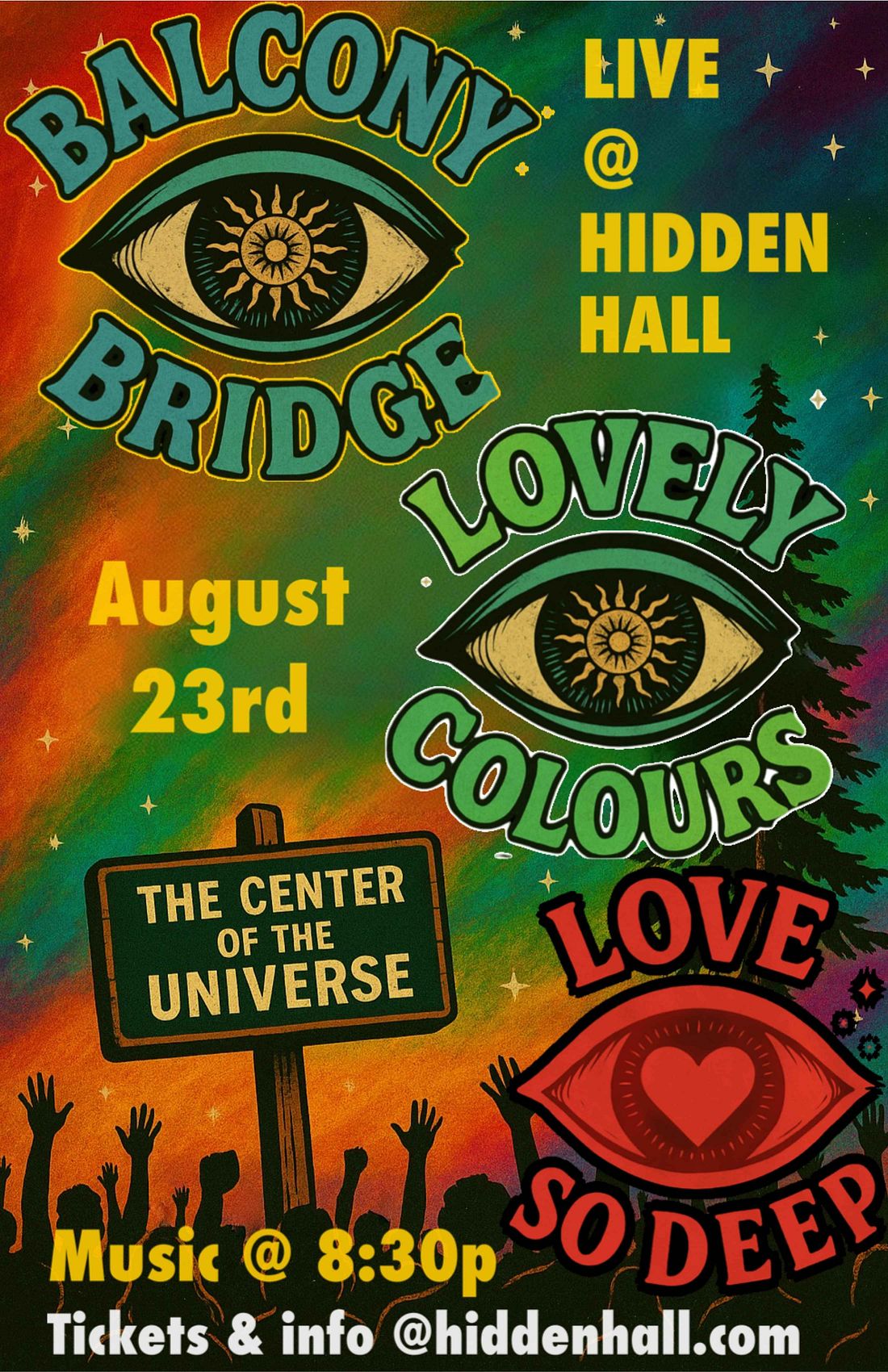 Balcony Bridge + Lovely Colours w/ Love So Deep Tickets at Hidden Hall ...