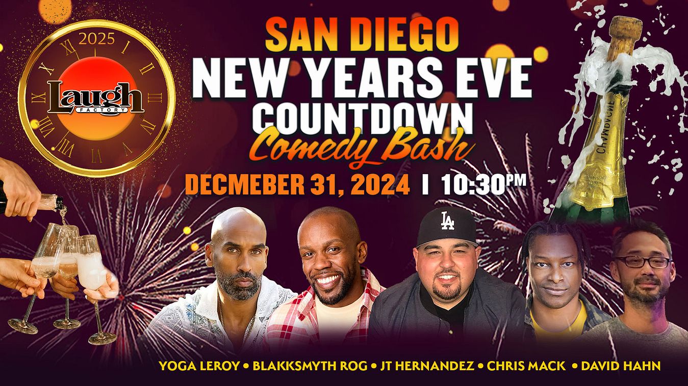 New Year's Eve Countdown Comedy Bash Tickets at Laugh Factory San Diego ...