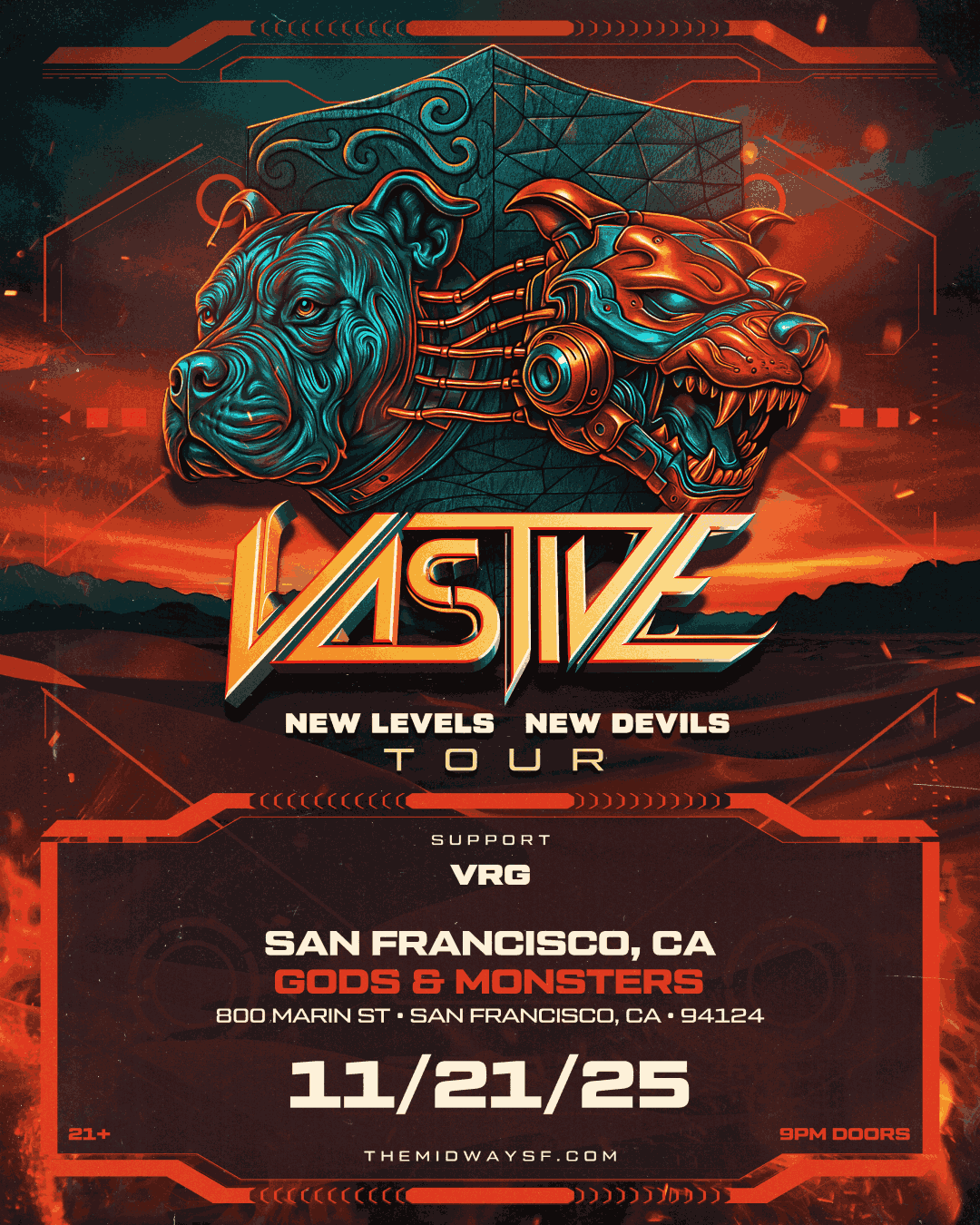 Vastive: New Levels New Devils Tour Tickets at The Midway in San ...