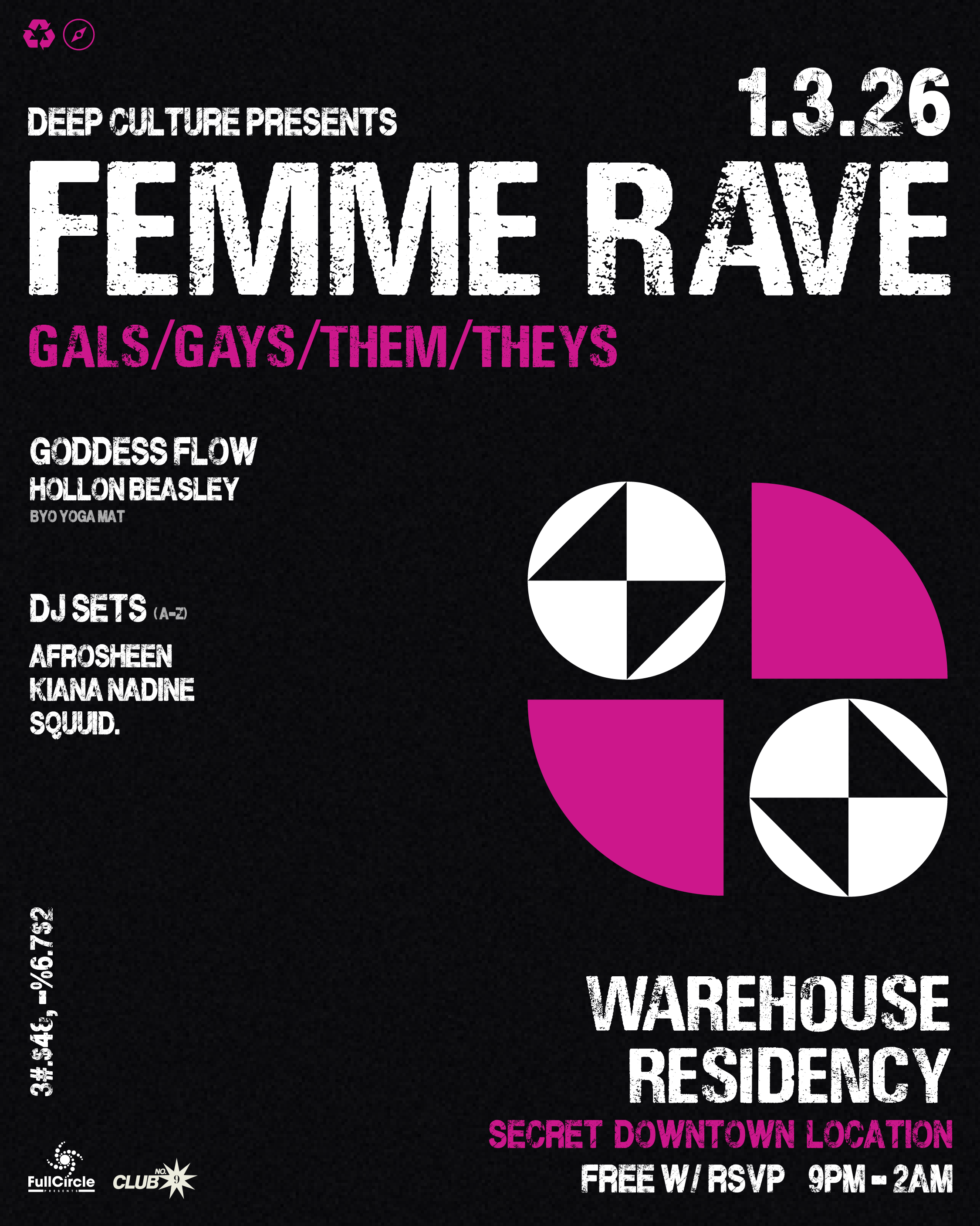 FEMME RAVE Tickets at Warehouse Residency - Secret Location in ...