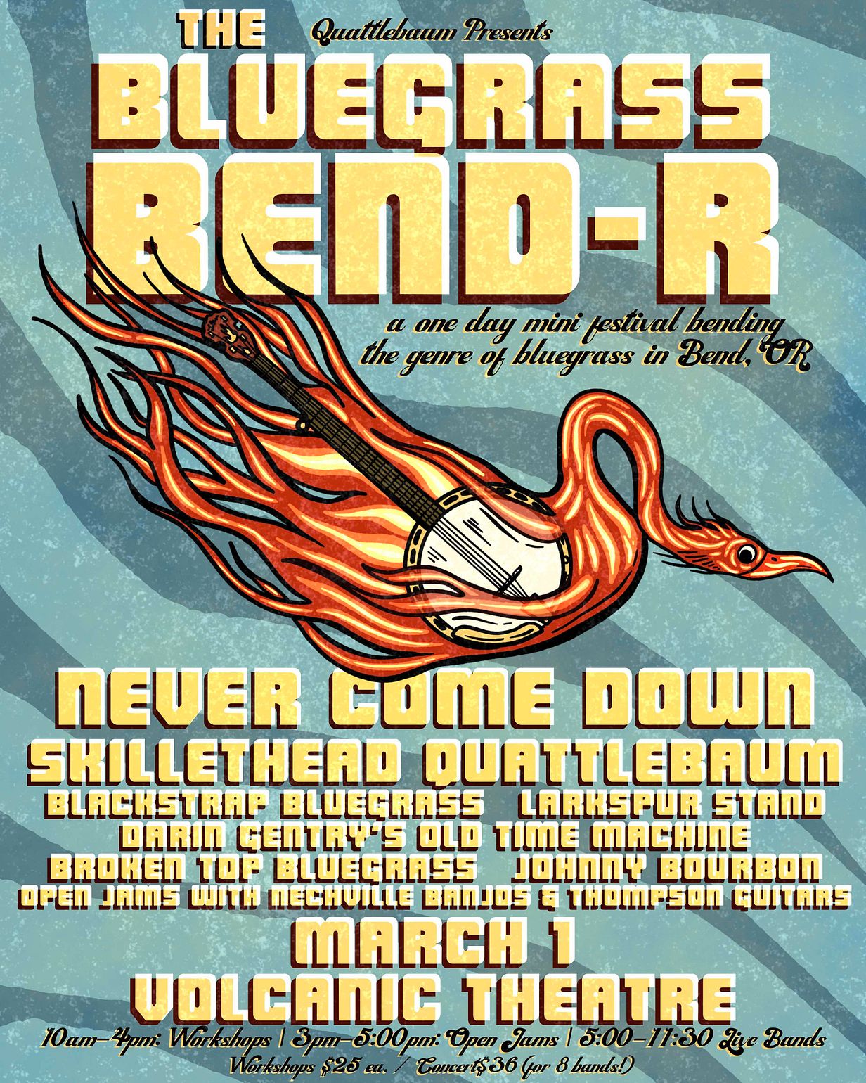 The Bluegrass Bend-r Tickets at Volcanic Theater Pub in Bend by ...