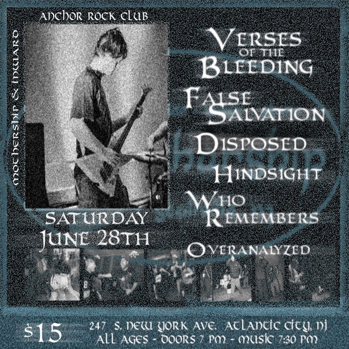 Verses of the Bleeding Tickets at Anchor Rock Club in Atlantic City by ...