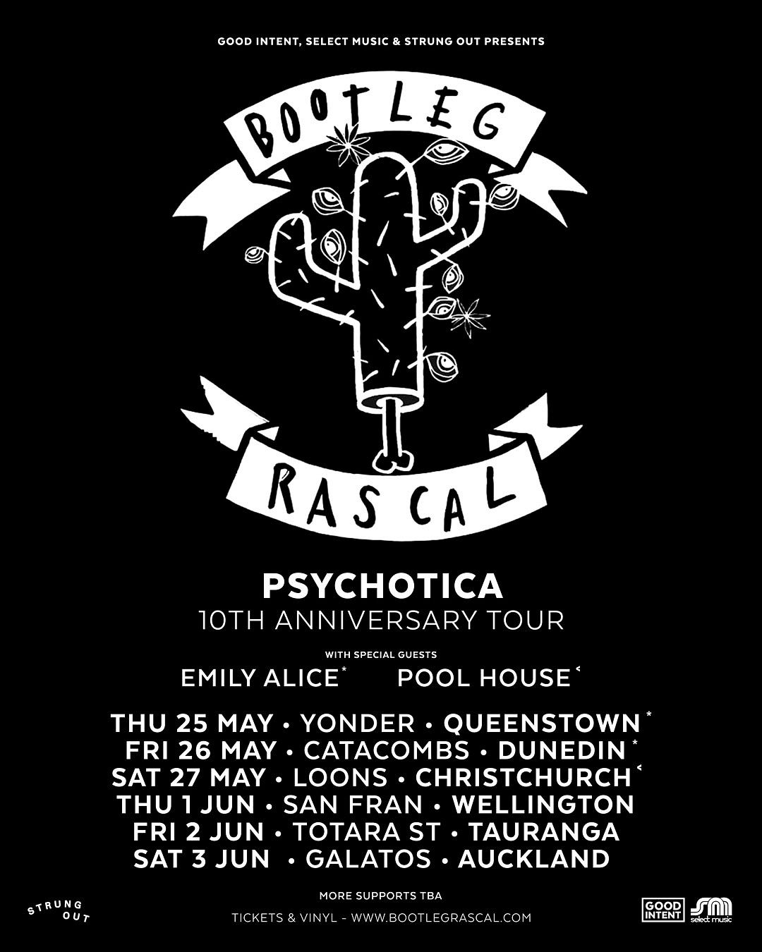Bootleg Rascal | Queenstown Tickets at Yonder in Queenstown by Strung ...