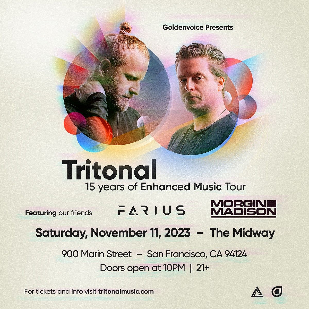 Tritonal - 15 Years of Enhanced Music Tour Tickets at The Midway in San ...