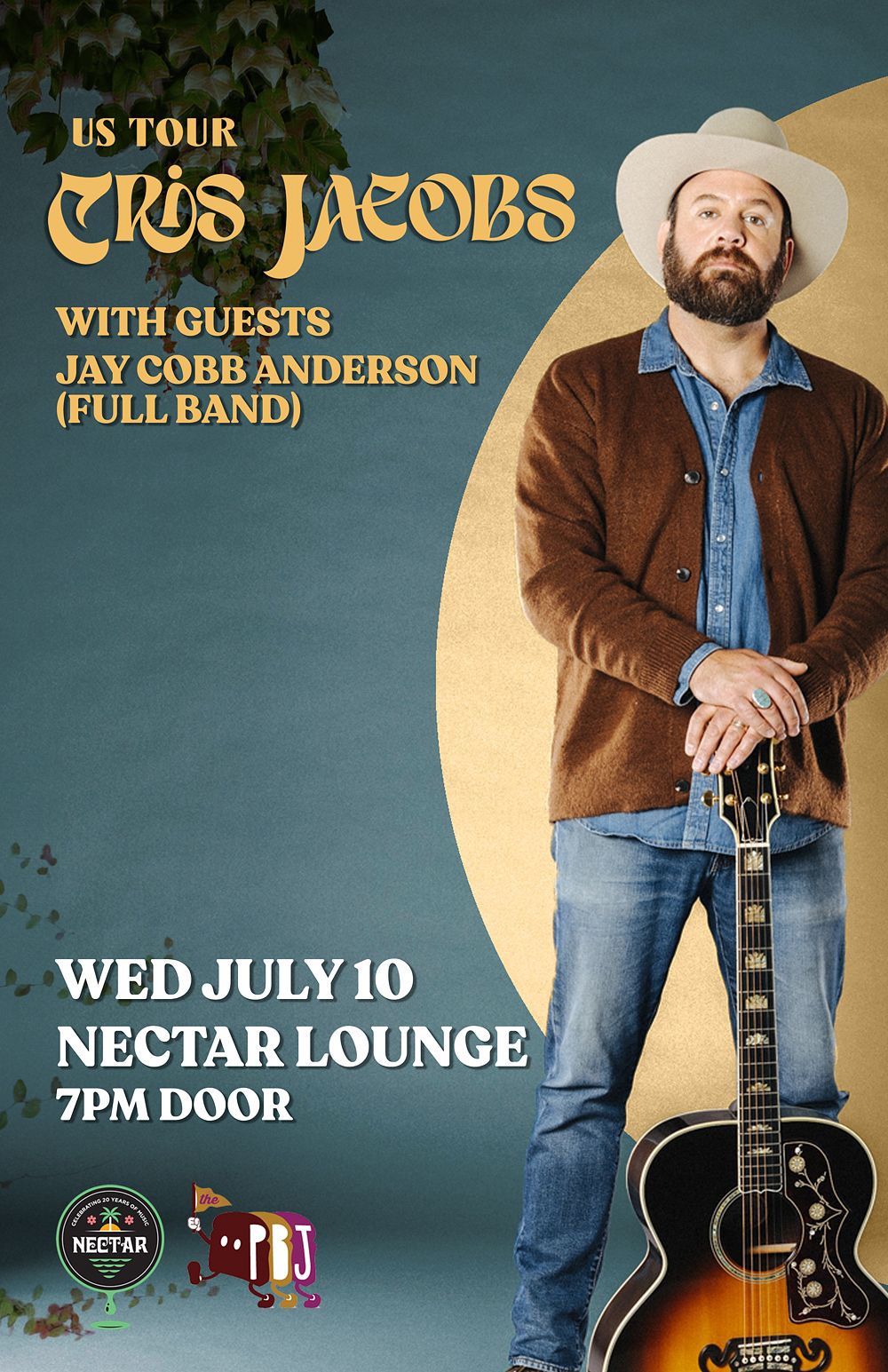 CRIS JACOBS BAND with Jay Cobb Anderson (full band) Tickets at Nectar Lounge in Seattle by ...