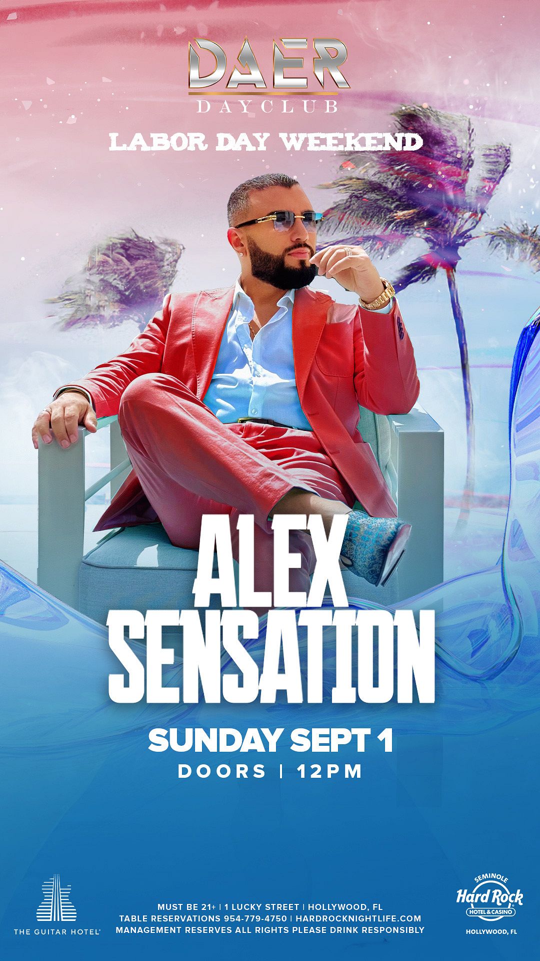 Alex Sensation | DAER Dayclub Tickets at DAER Dayclub South Florida in ...