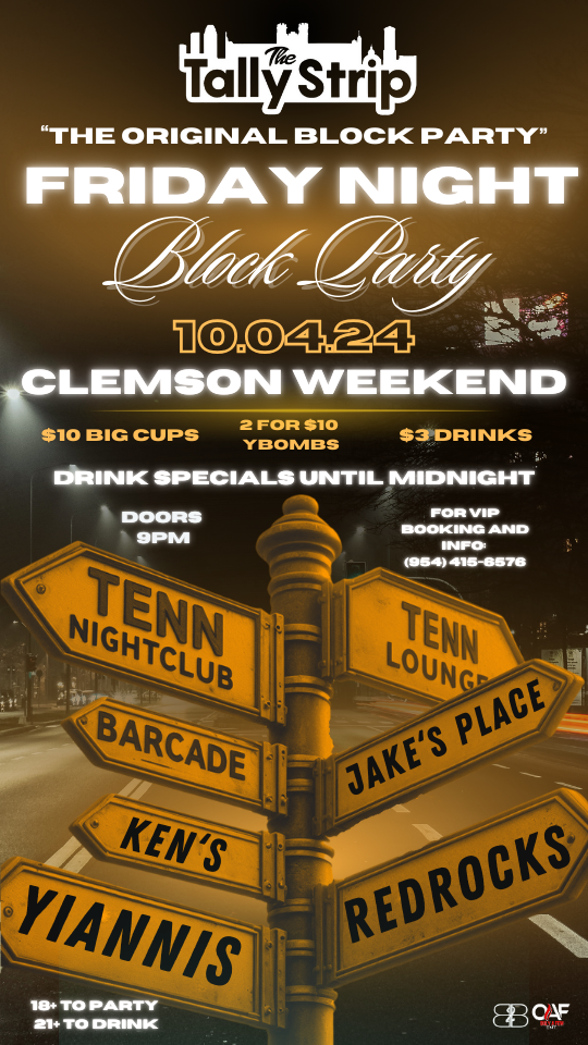 The Original Friday Night Block Party Tickets at Tally Strip in ...