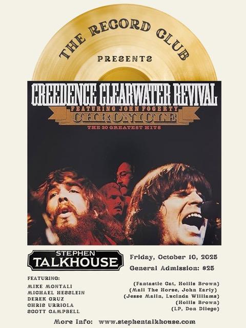 The Record Club presents CCR Chronicles Tickets at The Stephen ...