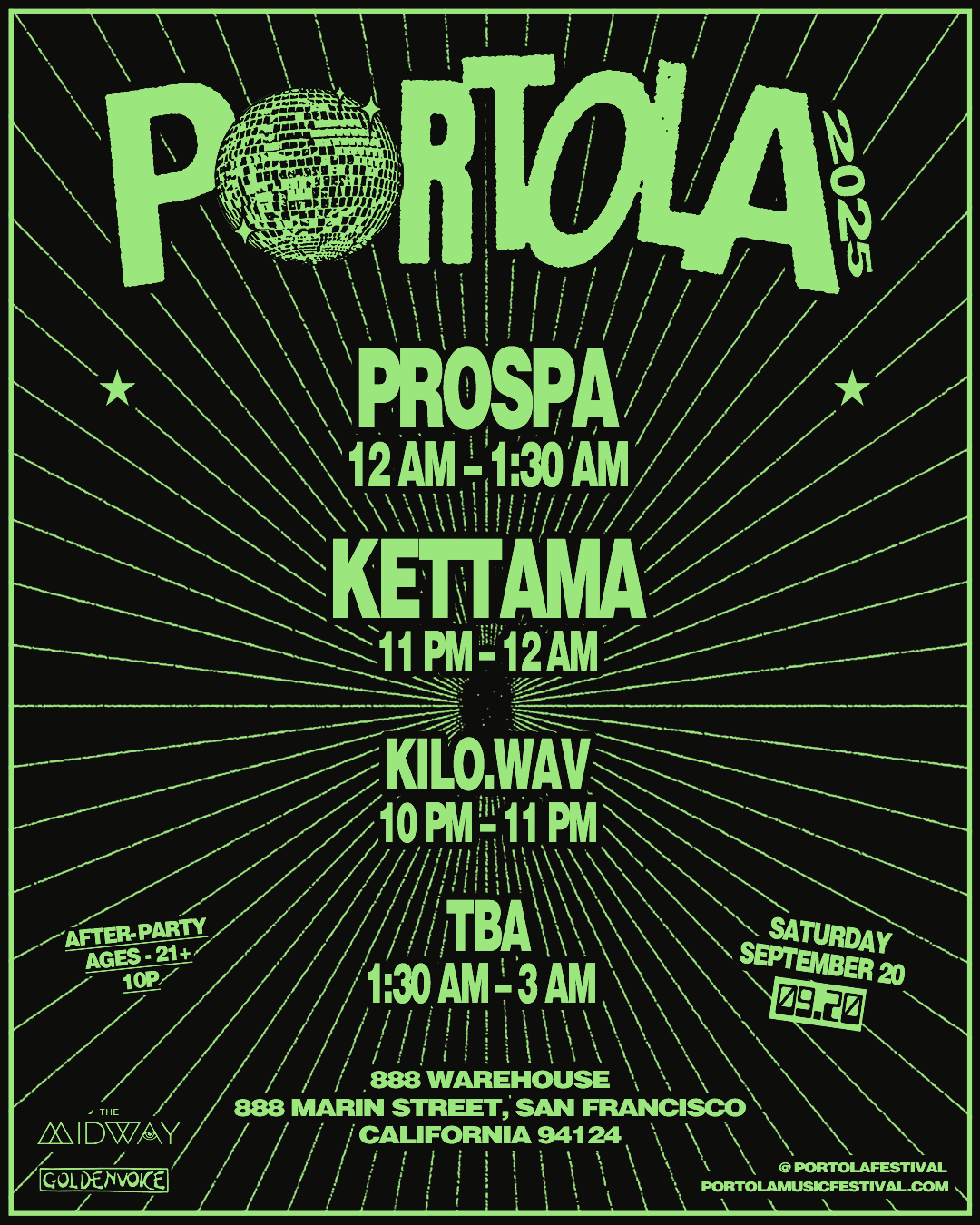 Artist TBA Tickets at 888 Garage in San Francisco by The Midway SF ...