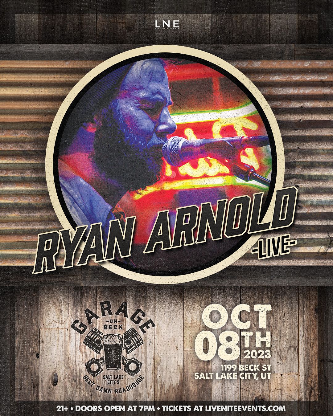 Ryan Arnold at Garage on Beck Tickets at Garage On Beck in Salt Lake ...