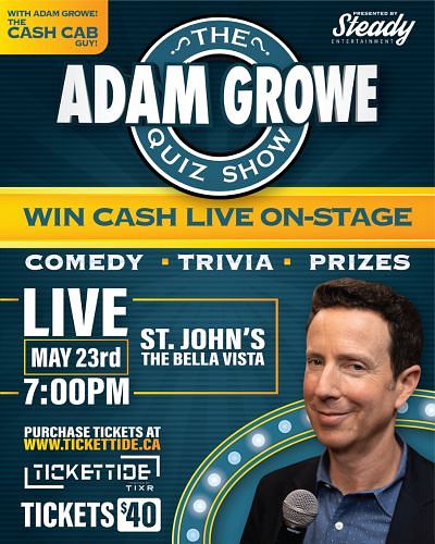Adam Growe Quiz Show - St. Johns Tickets at The Bella Vista in St. John ...