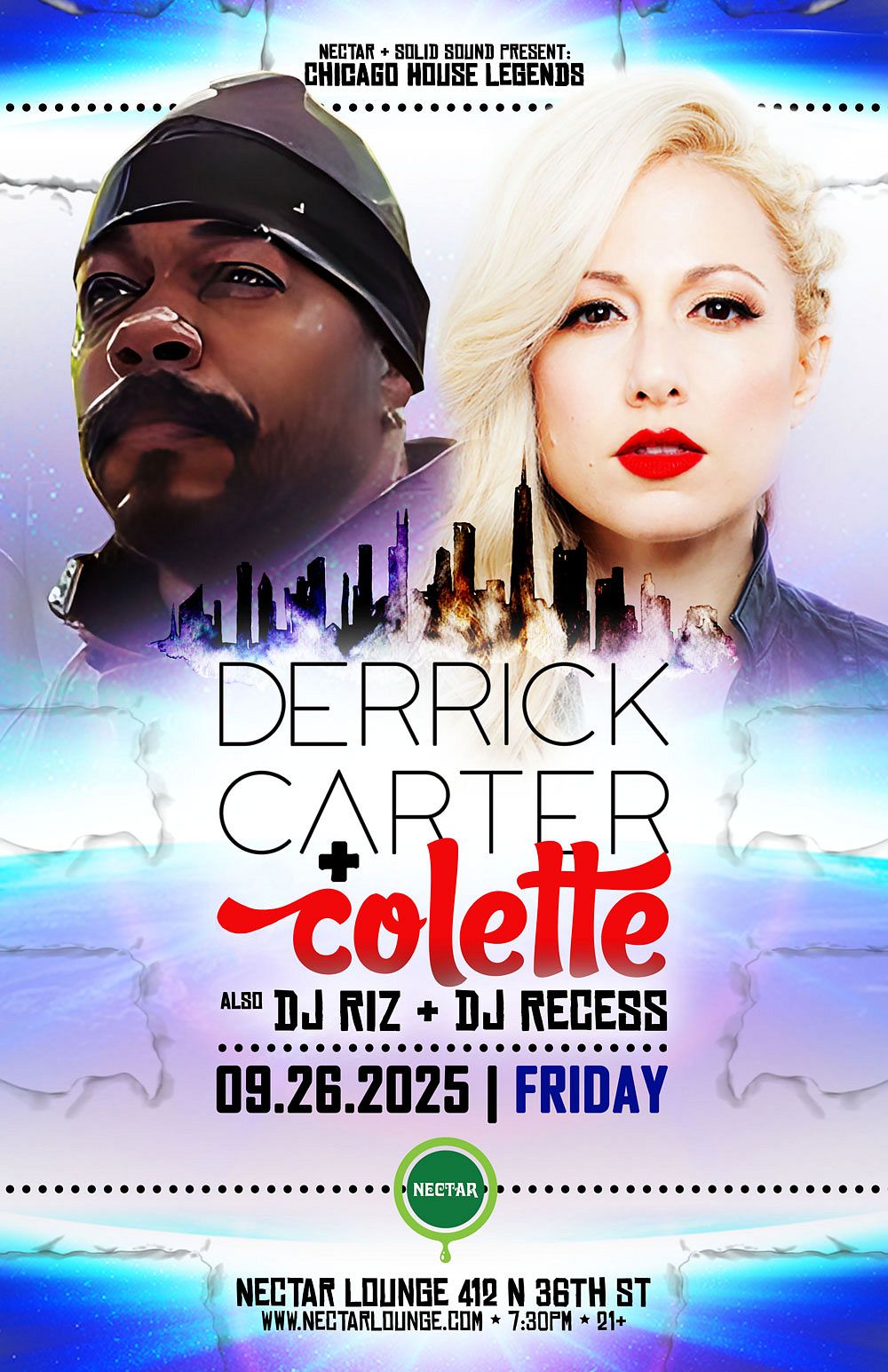 DERRICK CARTER + COLETTE plus DJ Riz & Recess Tickets at Nectar Lounge ...